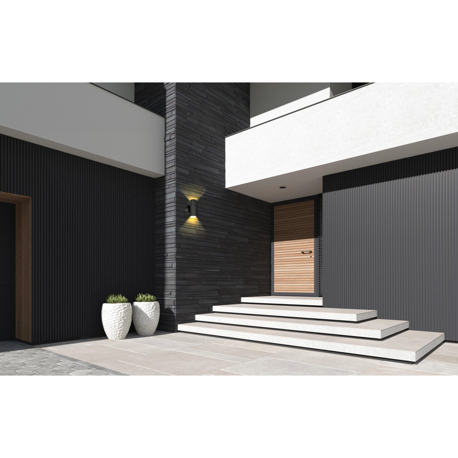 E2 Elektro Wandleuchte ELECTRA up-down GU10 IP44 Anthrazit kaufen bei OBI