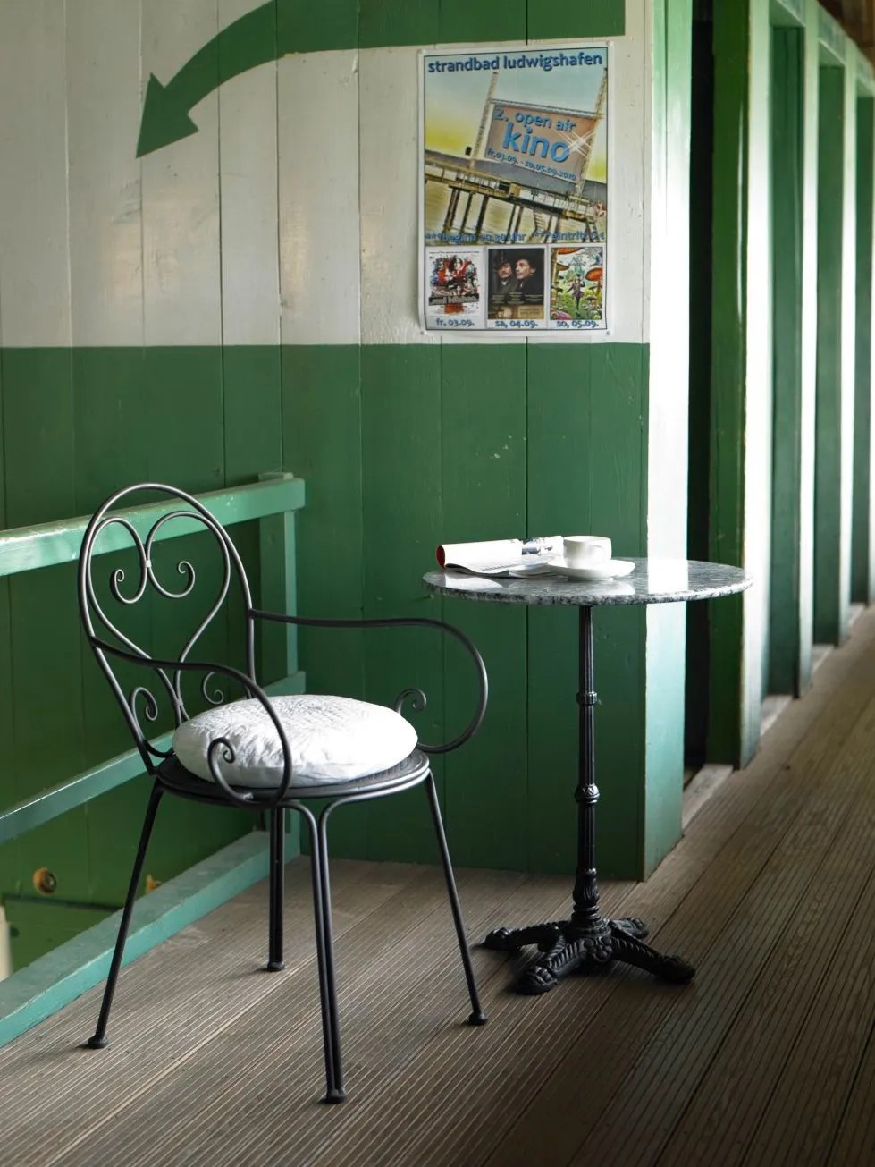 acamp Gartentisch Nizza Granit Ø 60 cm Gestell Schwarz kaufen bei OBI