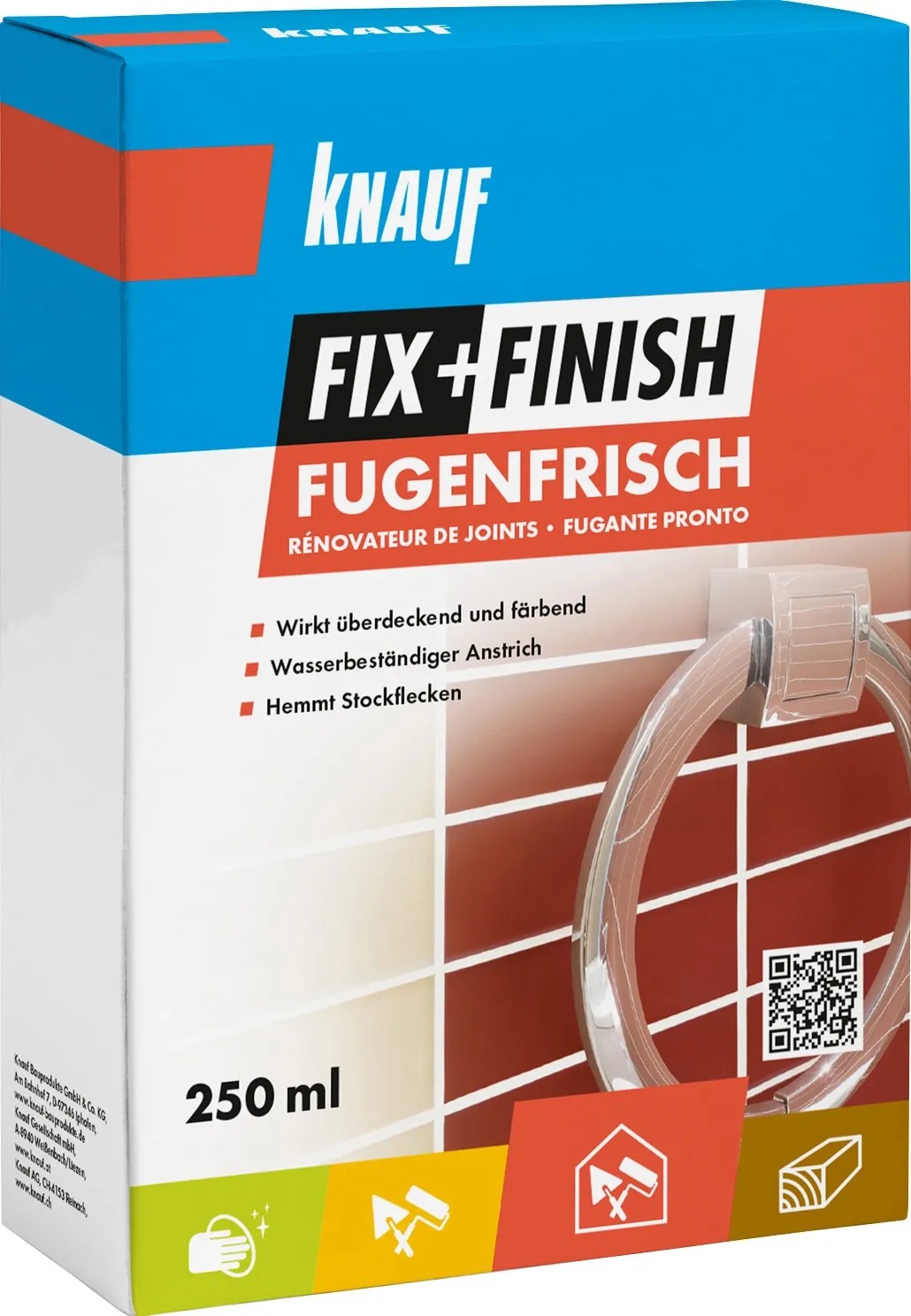Knauf Fix + Finish Fugenfrisch Silbergrau 250 ml kaufen bei OBI
