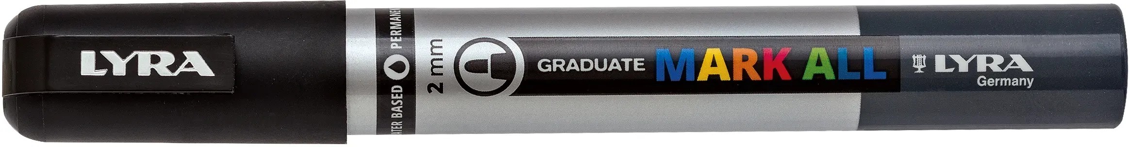 LYRA Mark All Marker für alle Oberflächen Permanent Rundspitze 2mm ...
