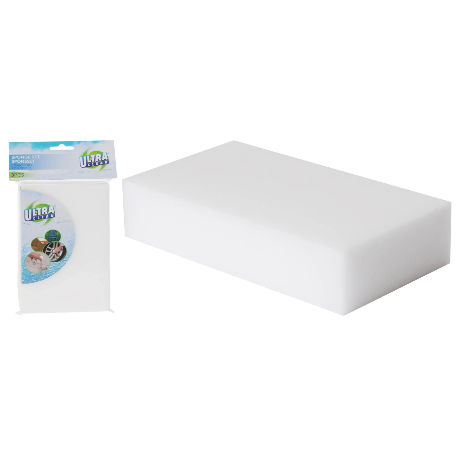 Schwamm Magic Polyurethan 11,5 cm x 6,5 cm x 2,5 cm Weiß 3er Set kaufen ...