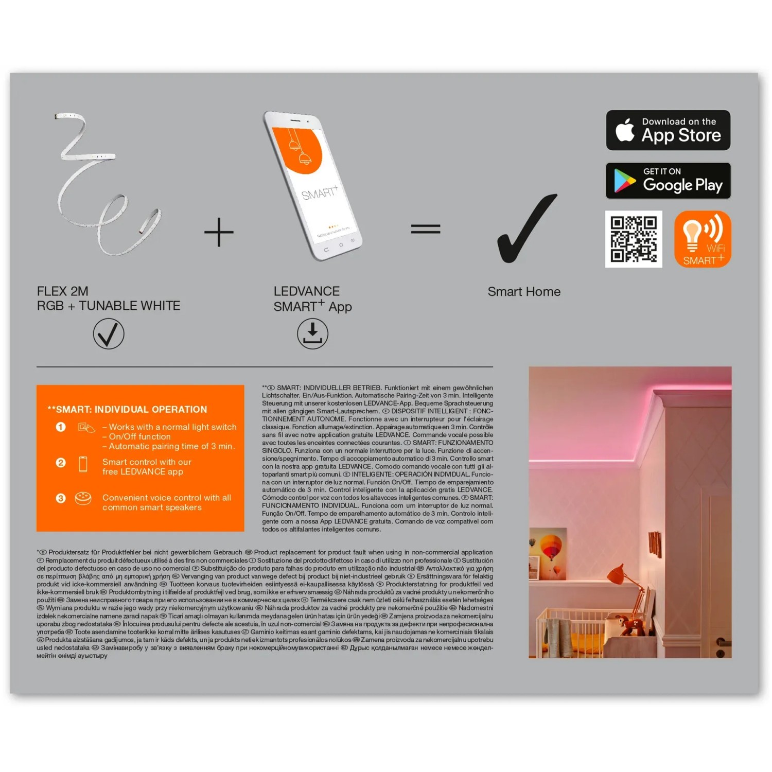 Ledvance Smart+ WiFi LED-Strip Flex Klar 200 cm kaufen bei OBI