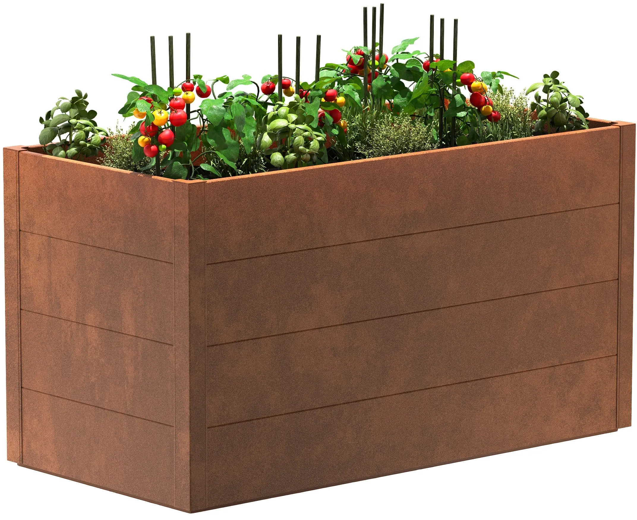 Guardi Metall-Hochbeet 140 cm x 70 cm x 76 cm Edelrost kaufen bei OBI