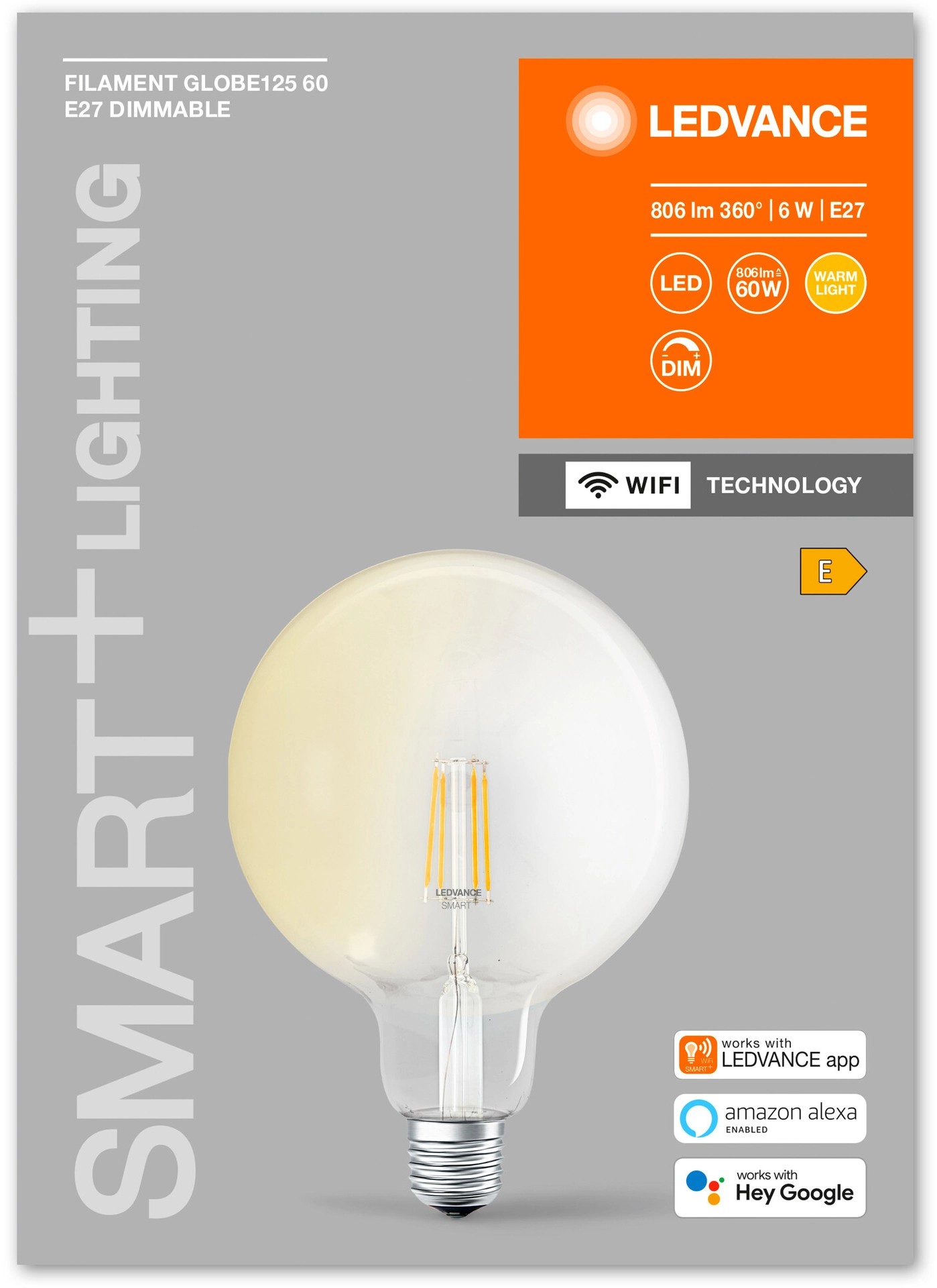 Ledvance Smart+ Leuchtmittel Wifi Filament Globe E27/6 W Klar kaufen bei OBI