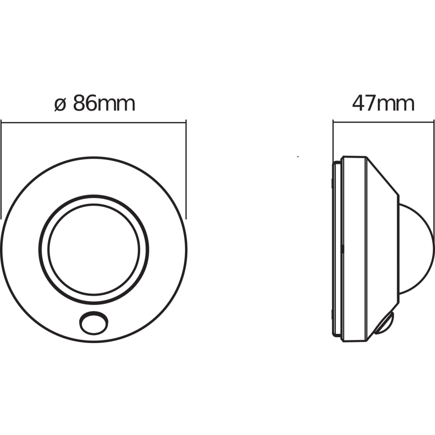 Ledvance LED-Leuchte Nightlux Ceiling Ø 8,6 cm x 4,7 cm Weiß kaufen bei OBI