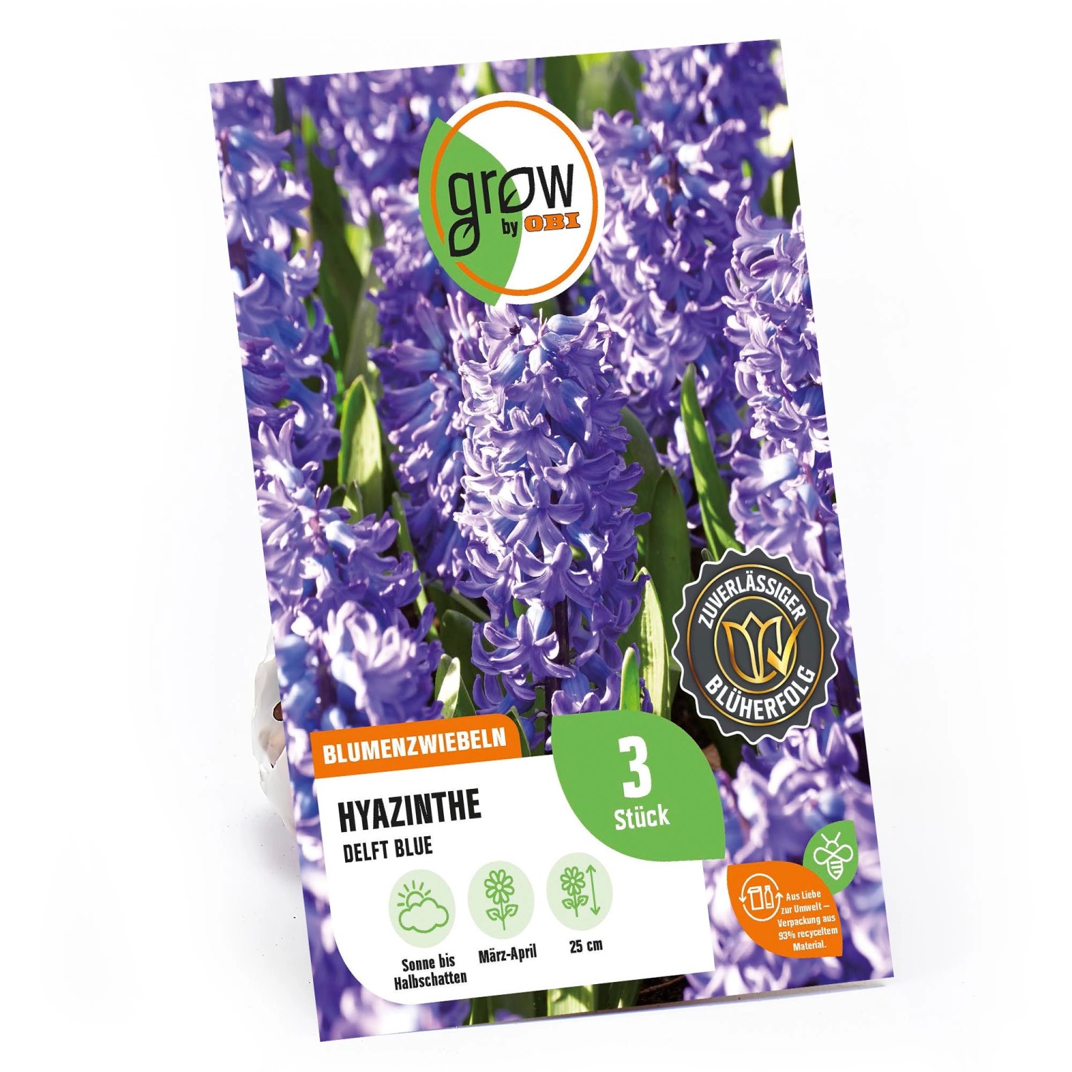 GROW by OBI Hyazinthe "Delft Blue" Blau 25 cm Hyacinthus orientalis kaufen bei OBI