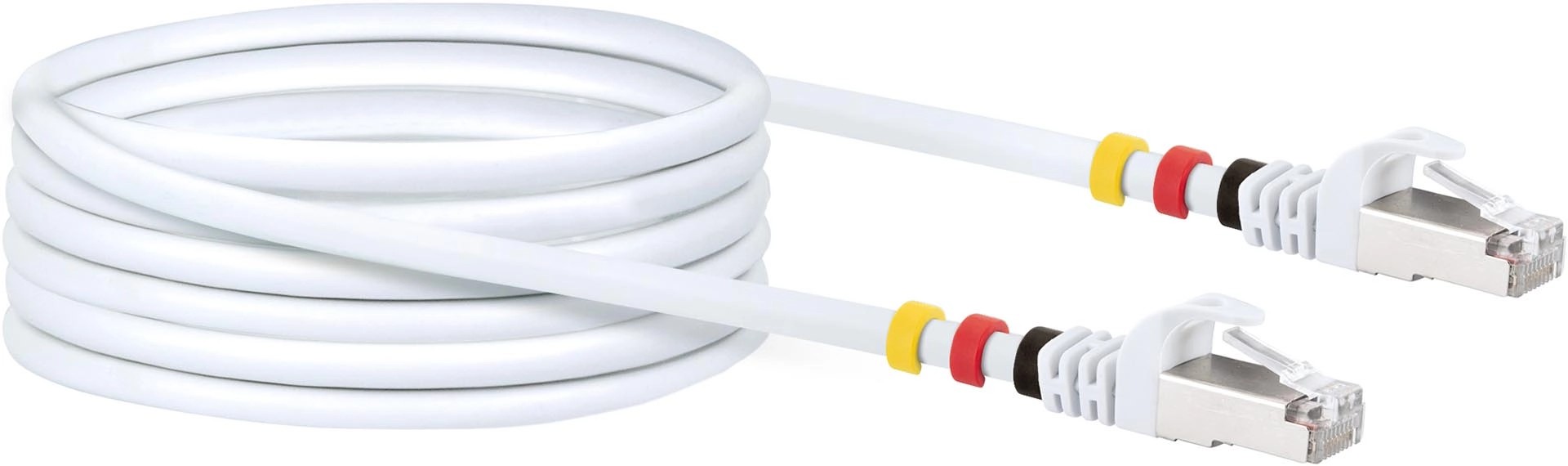 Schwaiger® CAT7 Netzwerkkabel S/FTP inkl. 3 Farbclips - Weiß 15,0 m kaufen bei OBI
