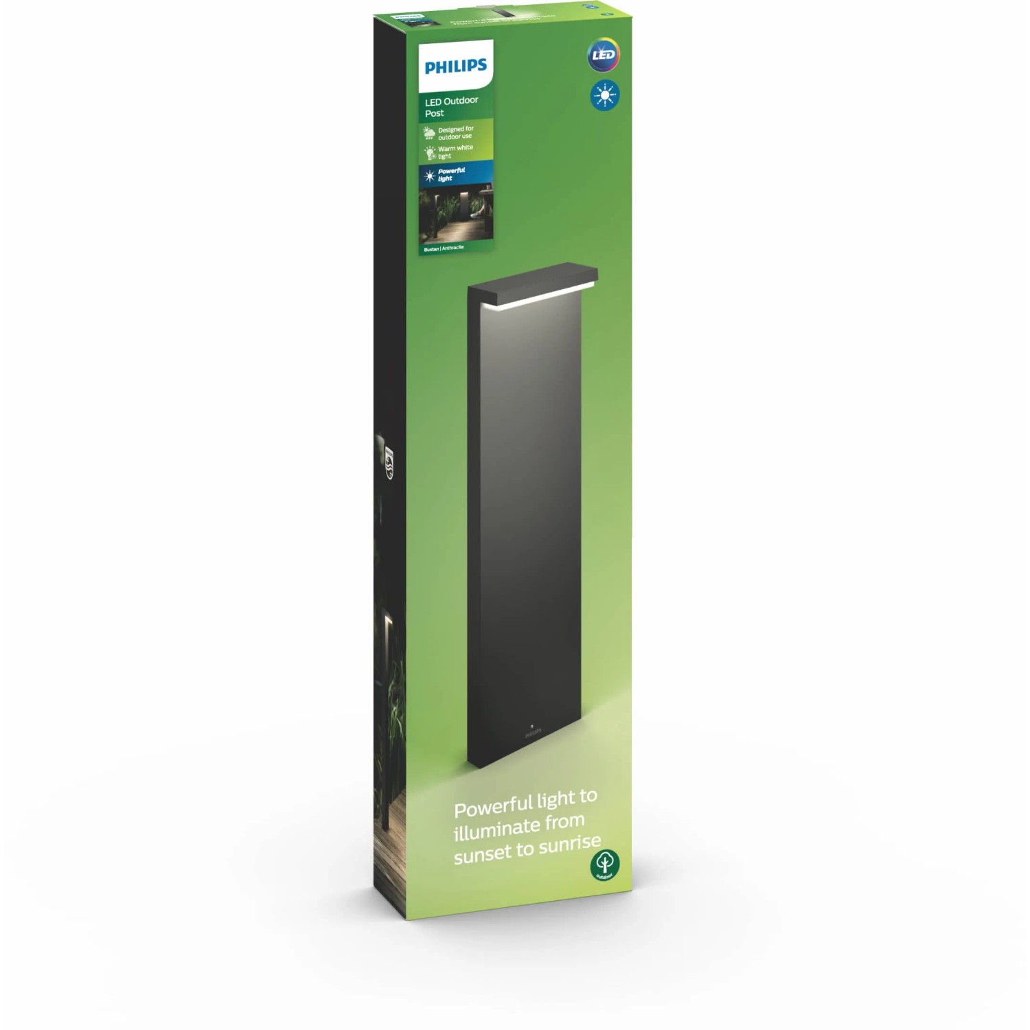 Philips myGarden LED-Wegeleuchte Bustan Anthrazit 77 cm kaufen bei OBI