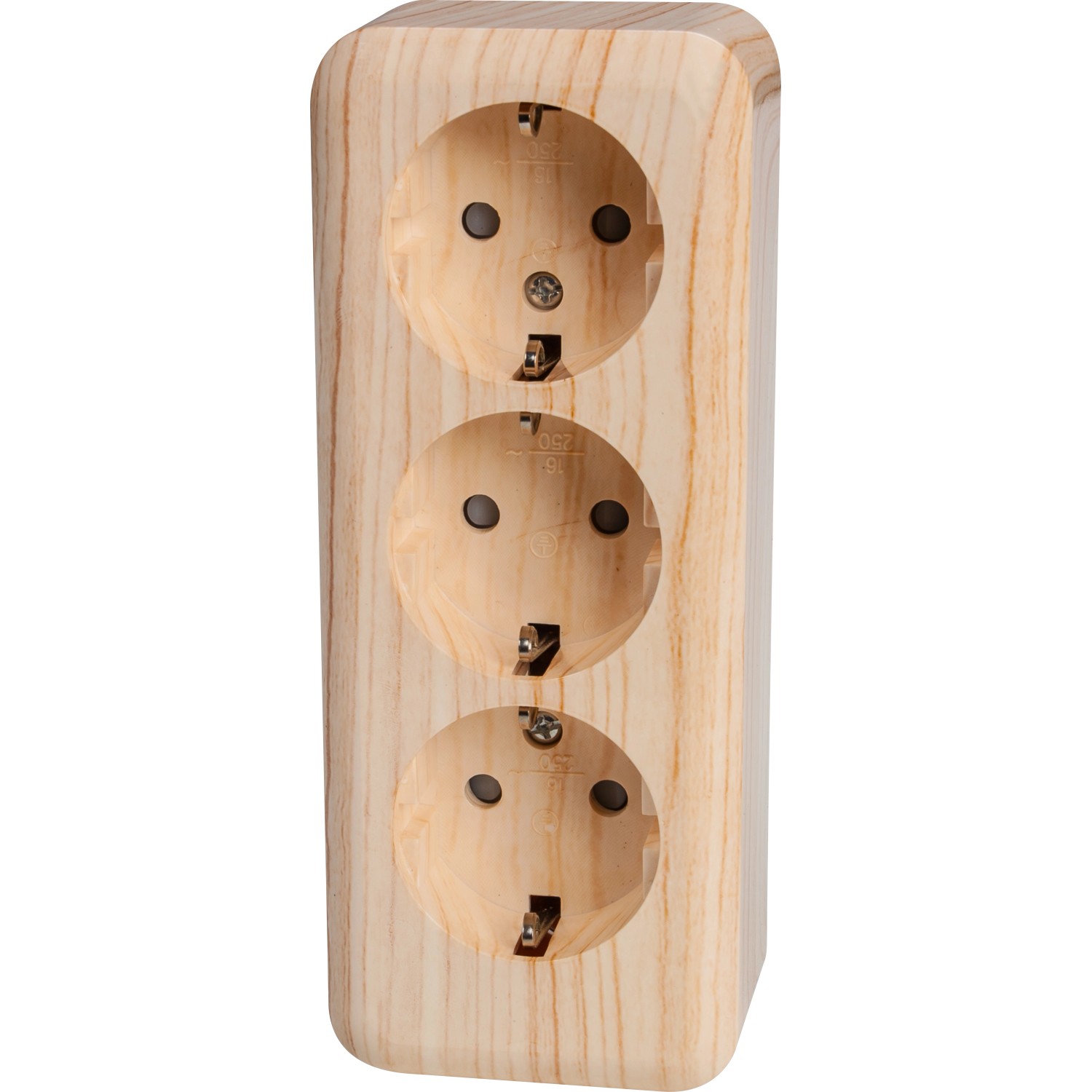 Steckdose A Eiche Hell 1 Stück 2-polig kaufen bei OBI