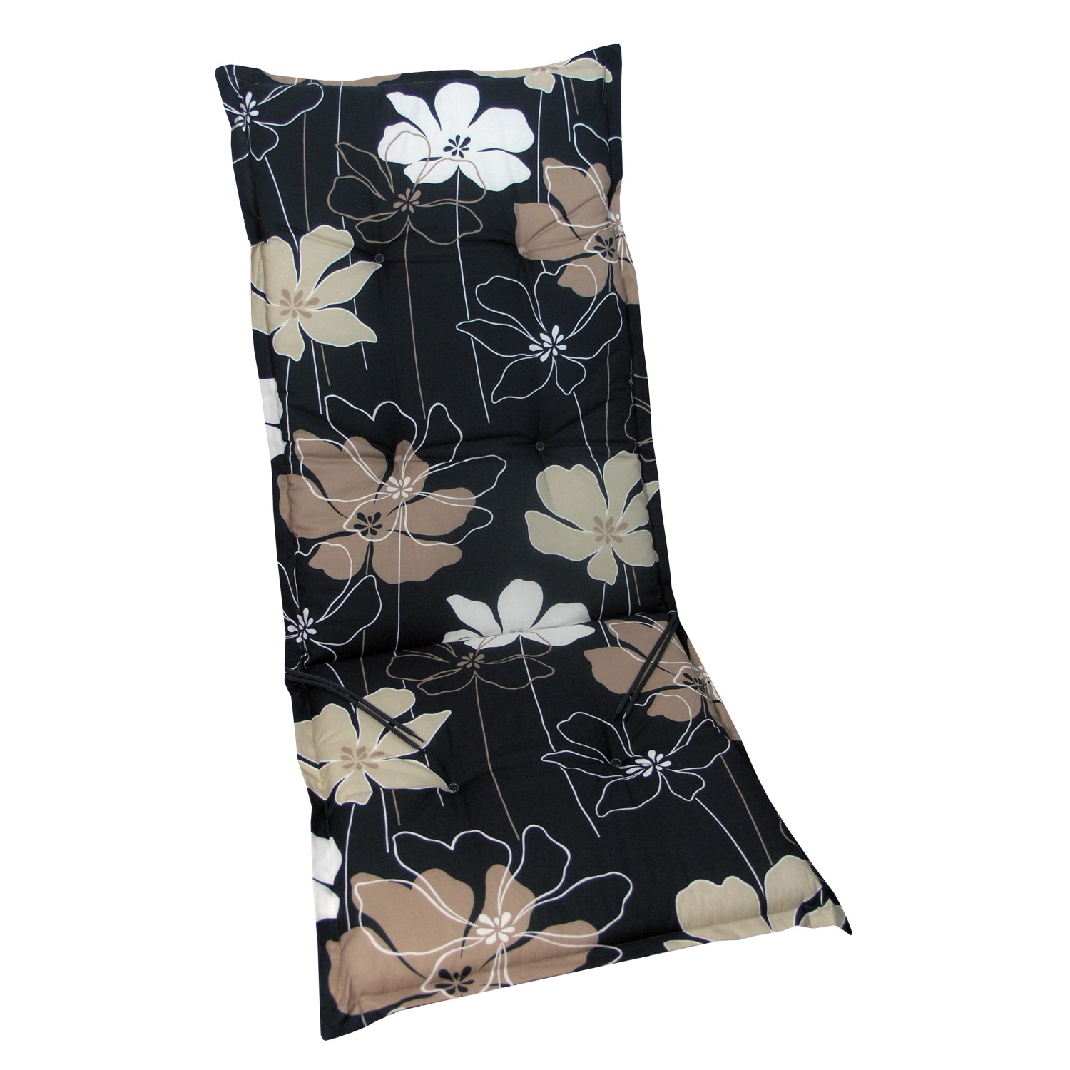 Hochlehner-Auflage Langeoog Anthrazit mit Blume kaufen bei OBI