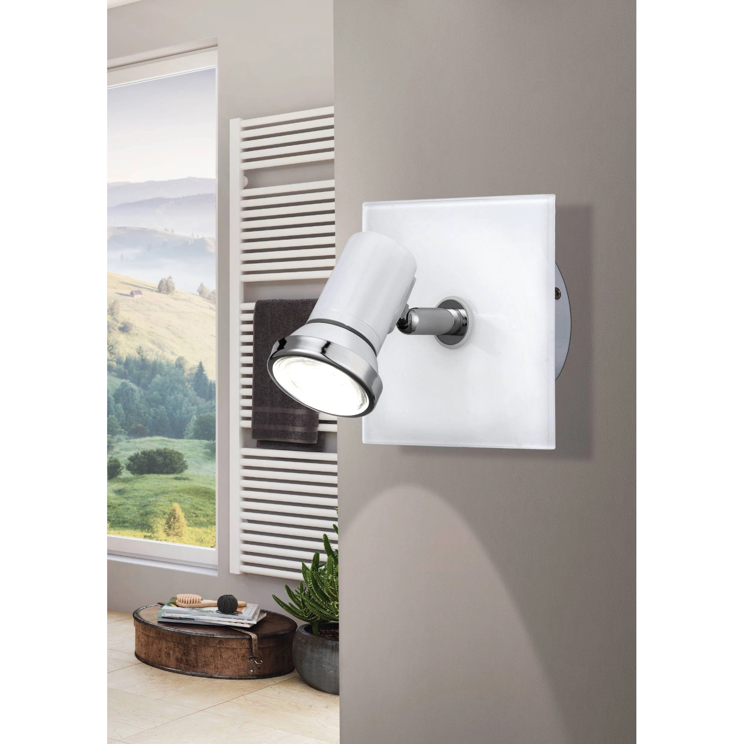 Eglo Spotleuchte Tamara 1 1-flammig GU10 Weiß-Chrom 3W kaufen bei OBI