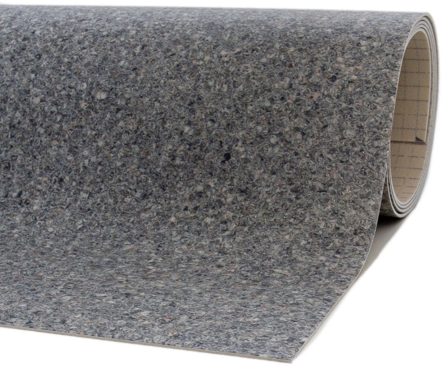 Andiamo PVC Bodenbelag Glare gesprenkelt Hellgrau Meterware Breite: 400 ...