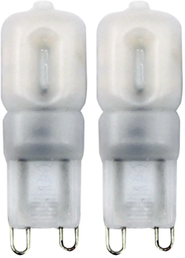 Lightme LED-Leuchtmittel G9 2,5 W Warmweiß 200 lm 2er Set 4,7 x 1,6 cm ...