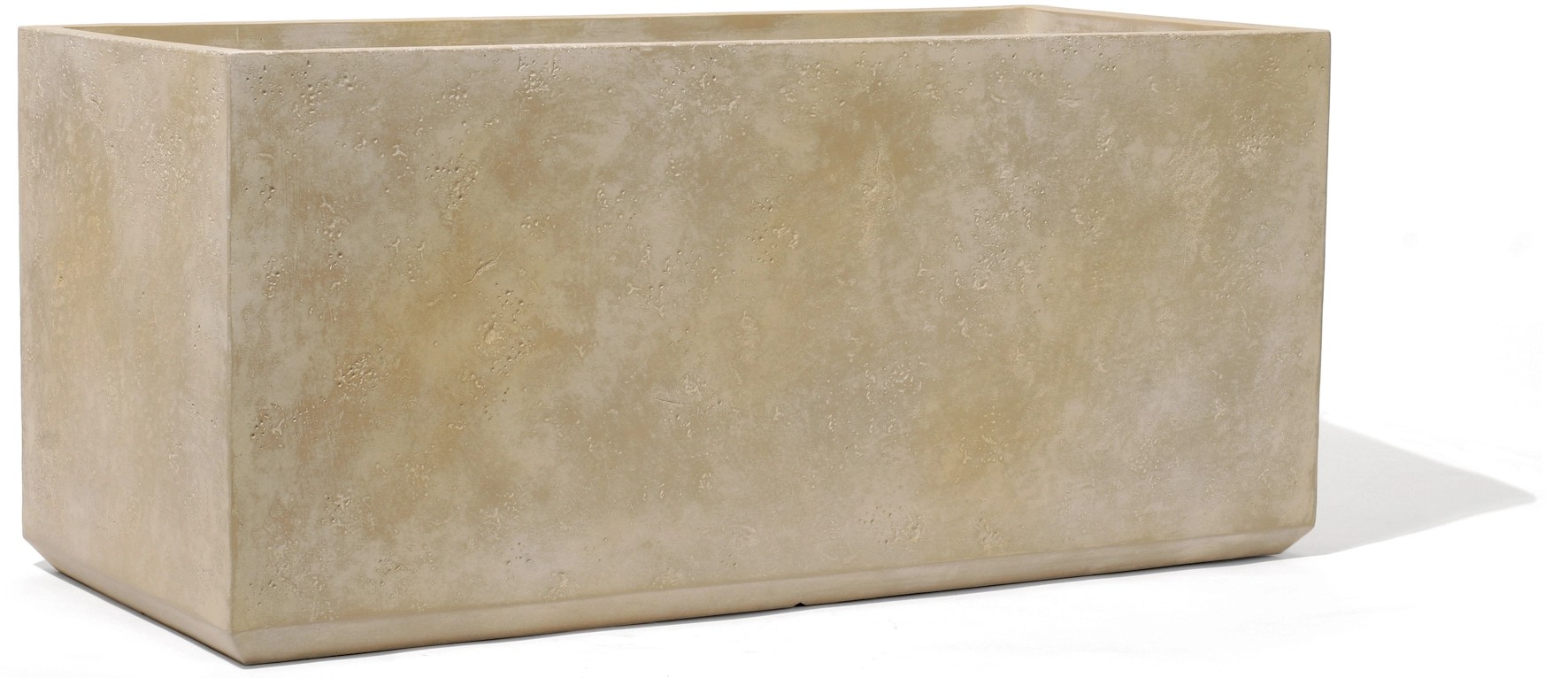 Kirschke Pflanzgefäß Rock Line Claydon 78 cm x 37 cm Travertin kaufen ...