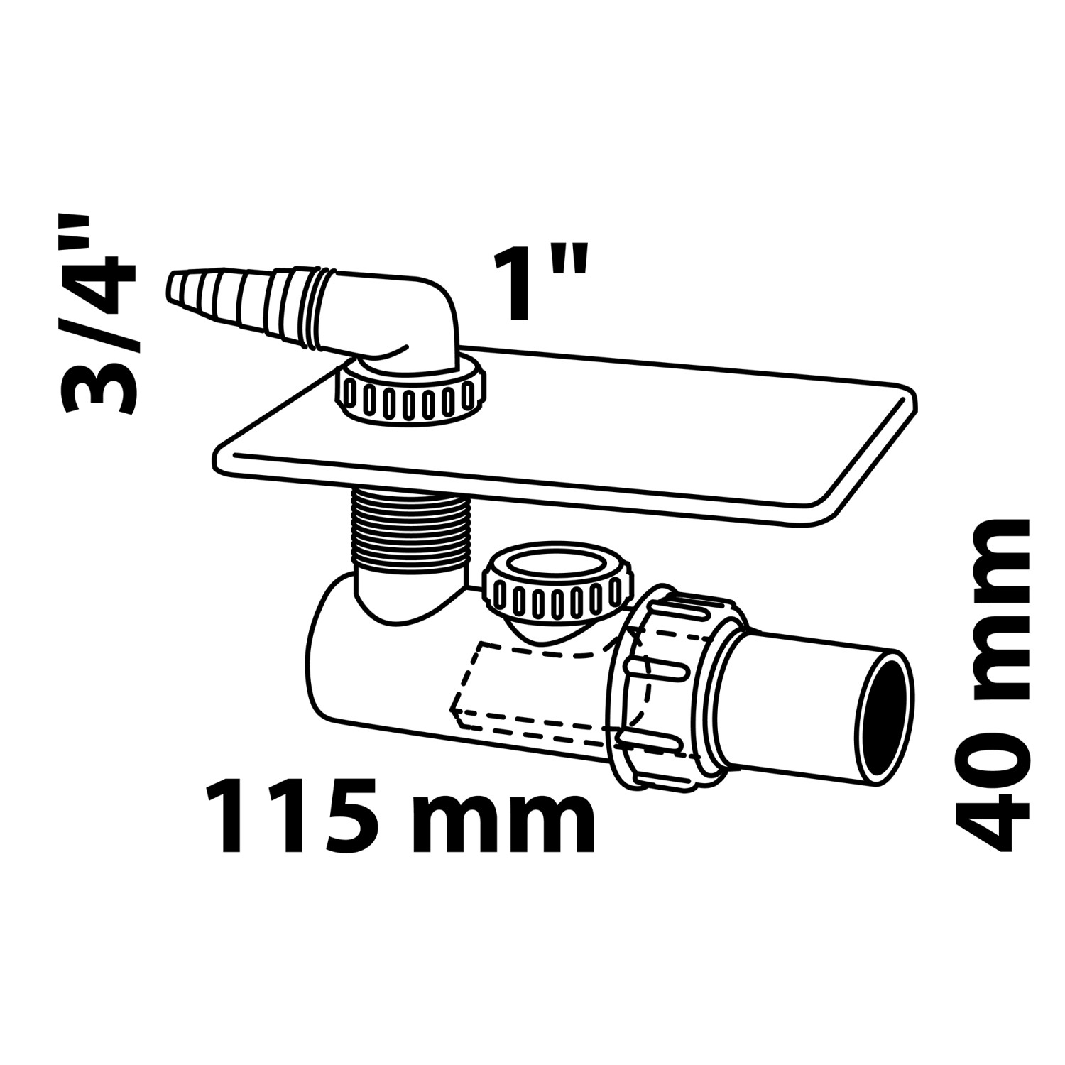 Kirchhoff Unterputz-Waschgeräte-Siphon Abdeckung DN 40 mm Weiß kaufen ...