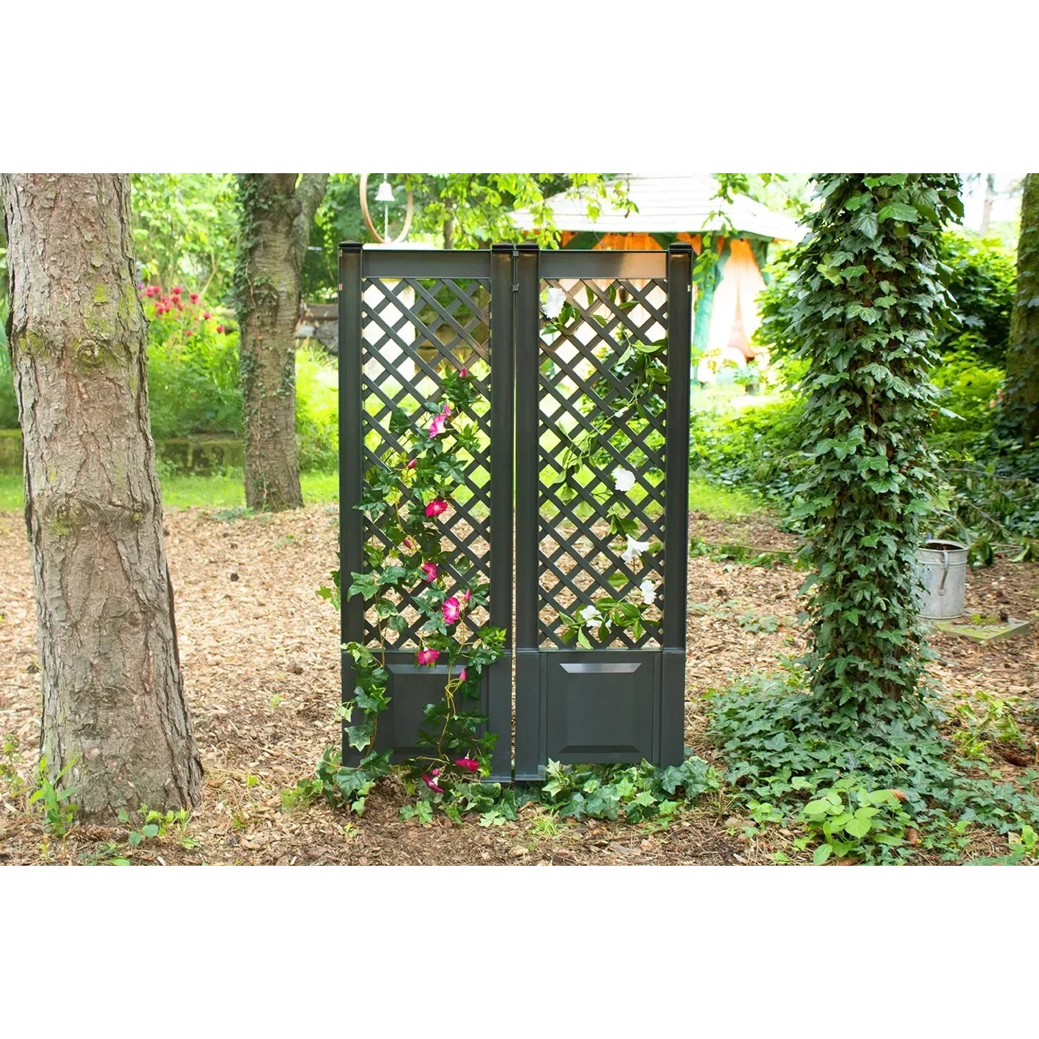 KHW Spalier mit Erdspieß 2er-Set 43 cm Anthrazit kaufen bei OBI
