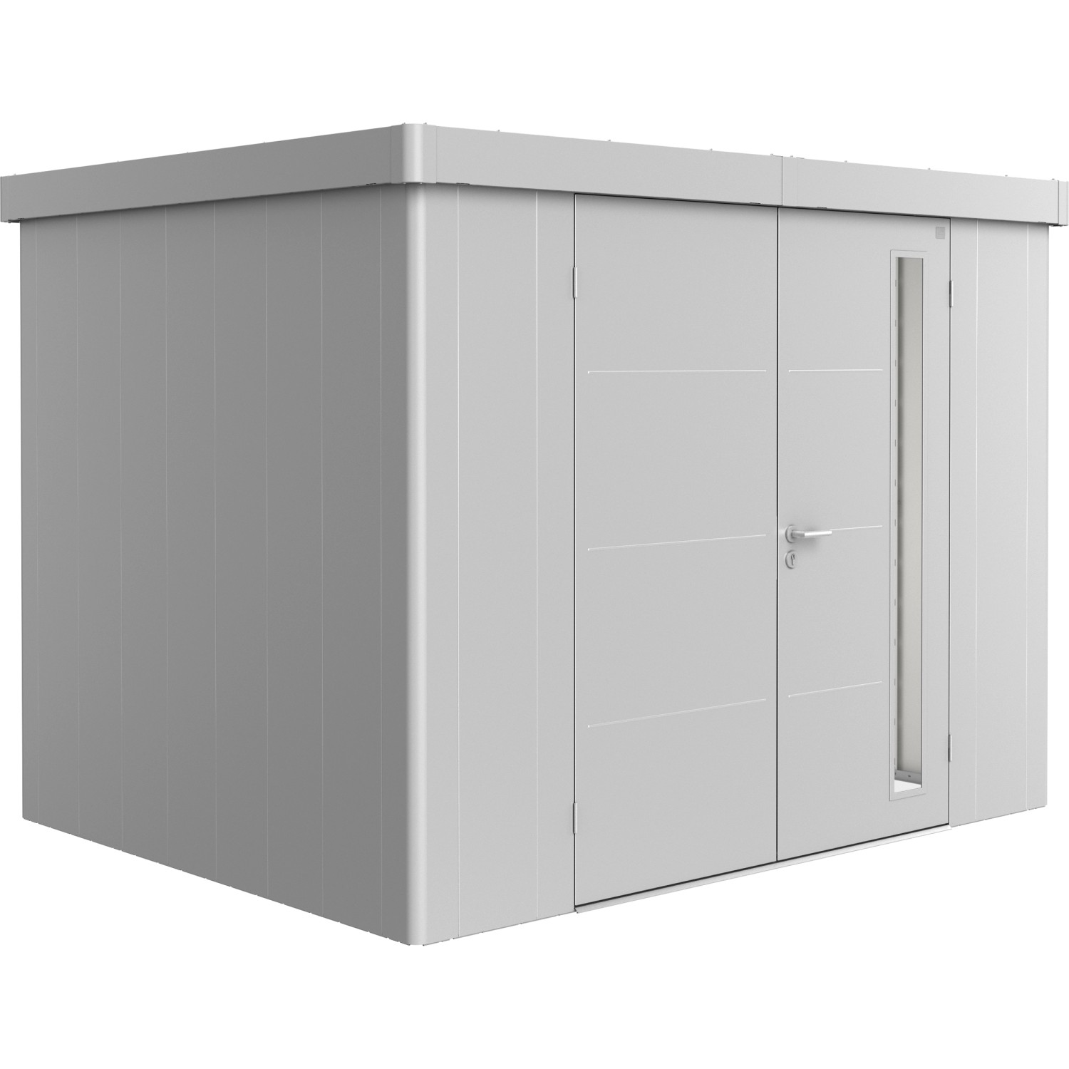 Biohort Gerätehaus Neo 2C Doppeltüre Silber-Metallic kaufen bei OBI