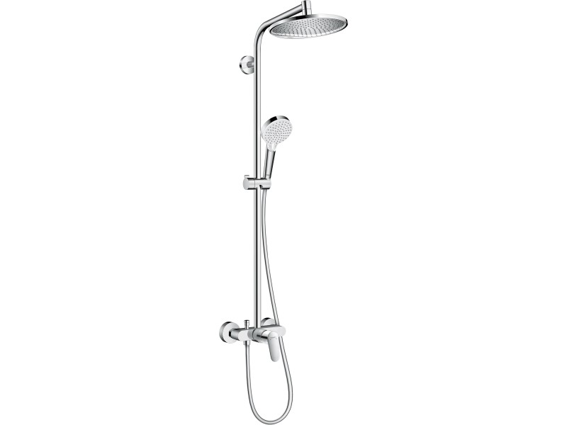 Hansgrohe Showerpipe 240 Crometta S 1jet mit Einhebelmischer Chrom ...
