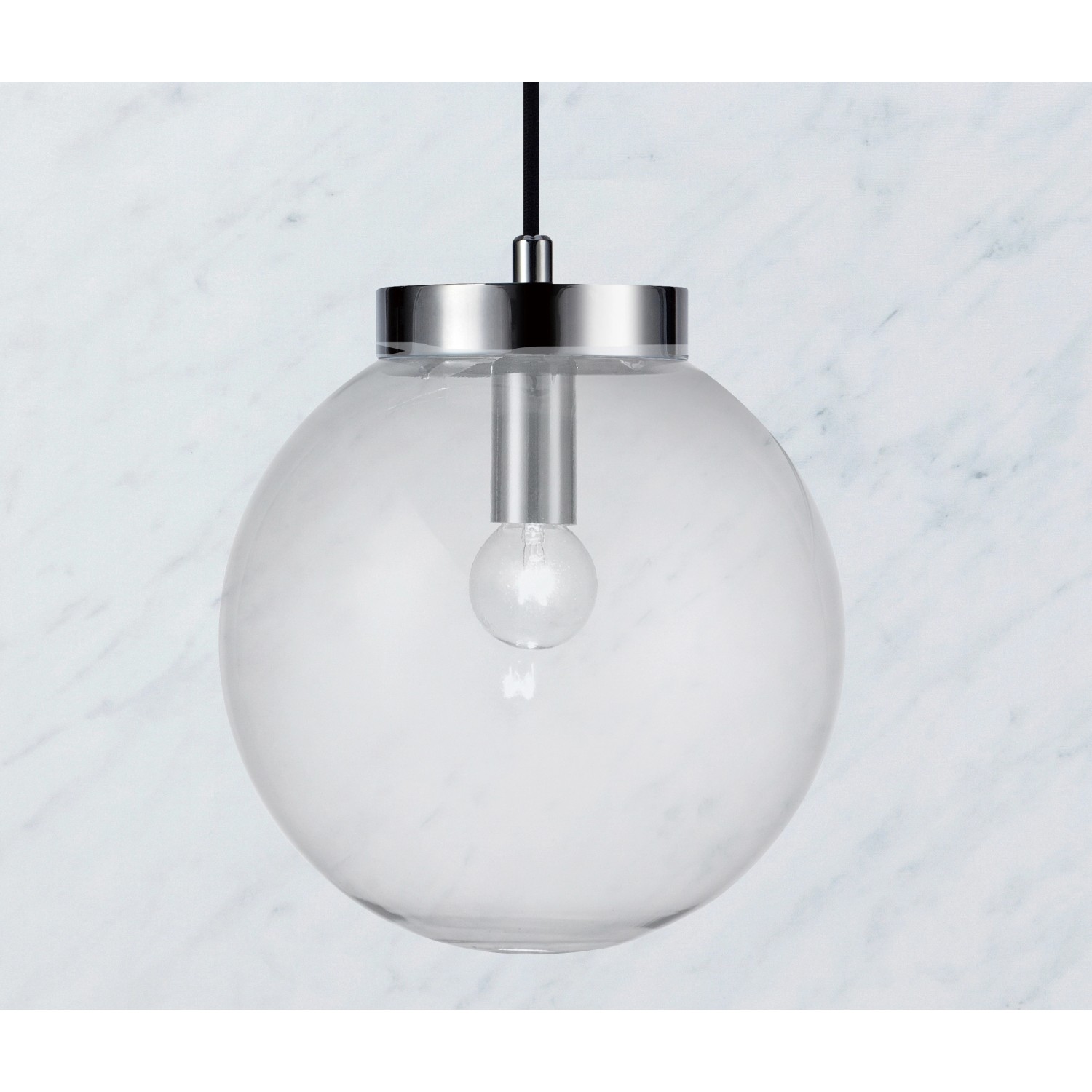 Markslöjd Pendelleuchte Ball 1-flammig Chrom-Klar EEK: E-A++ kaufen bei OBI