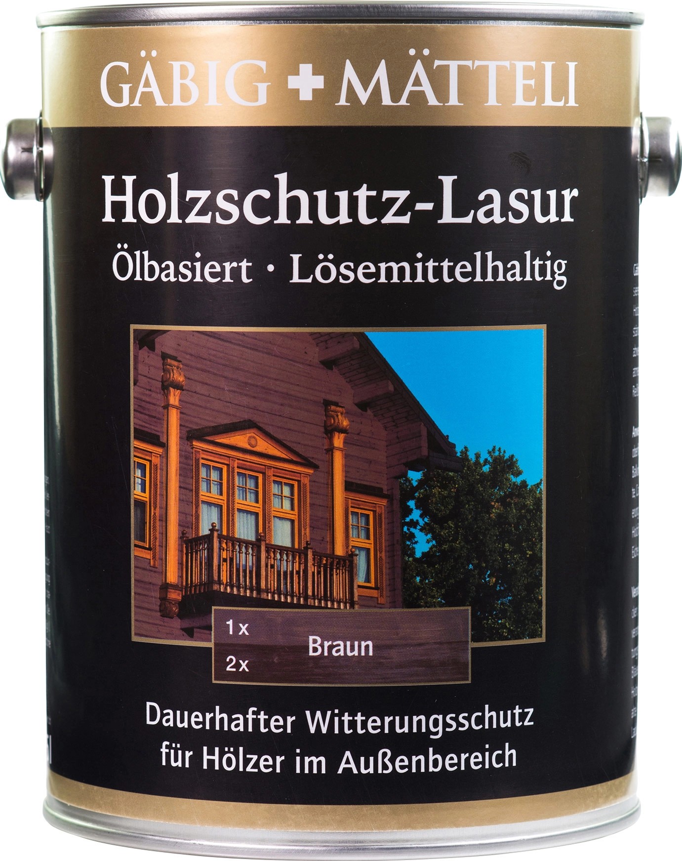 Gäbig & Mätteli Holzschutzlasur Braun 2,5 l kaufen bei OBI