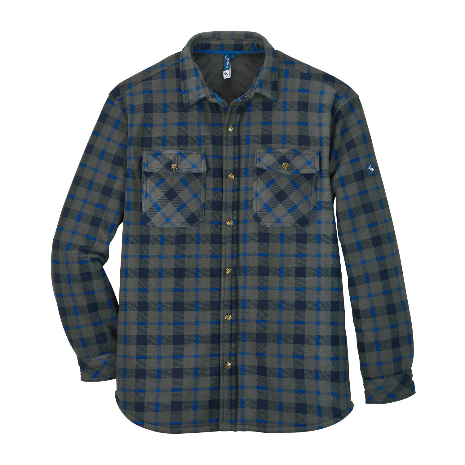 Scheibler workwear Thermoshirt Teelin Kariert Gr. XXXL Grau kaufen bei OBI