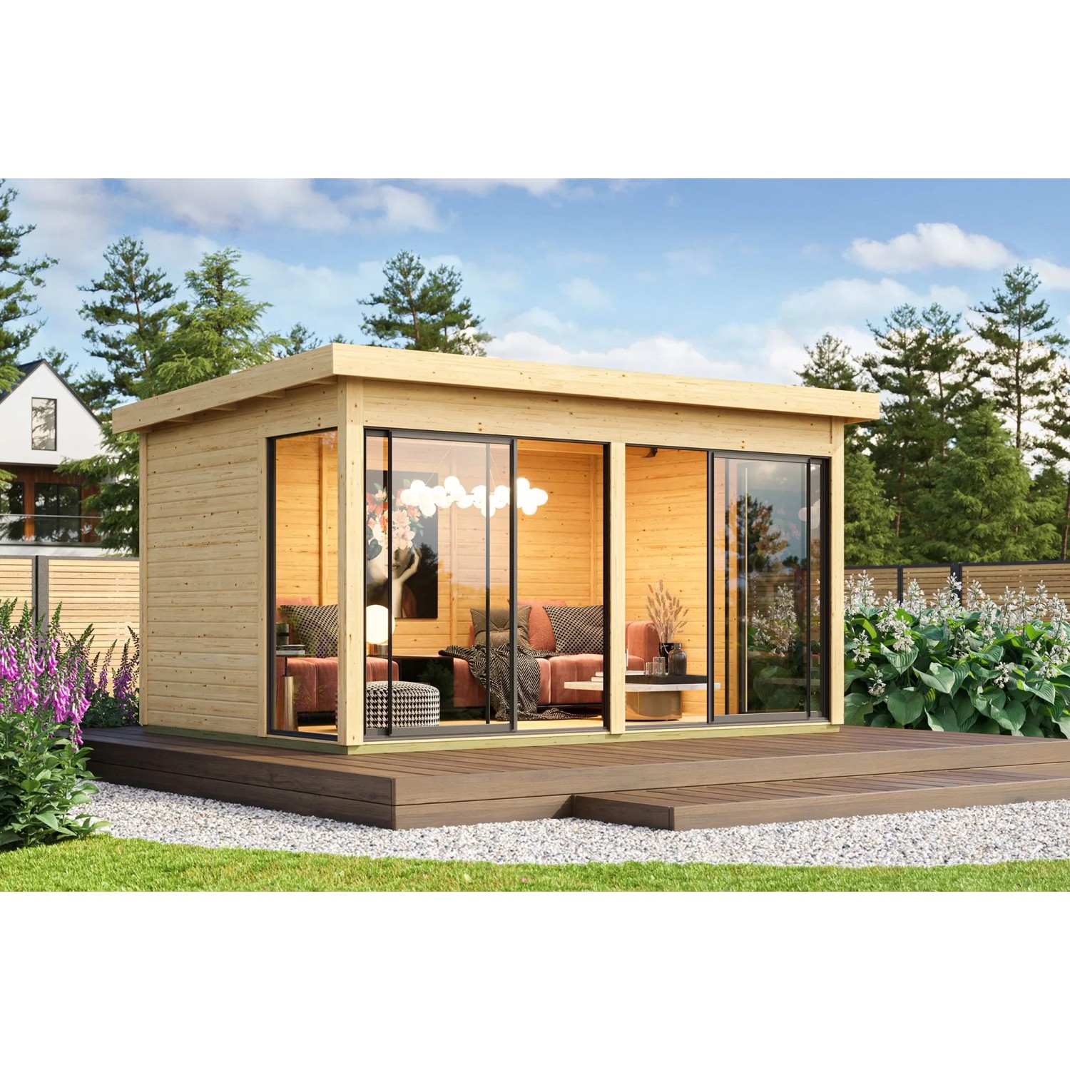 Gartenhaus Holz Mit Schiebetur