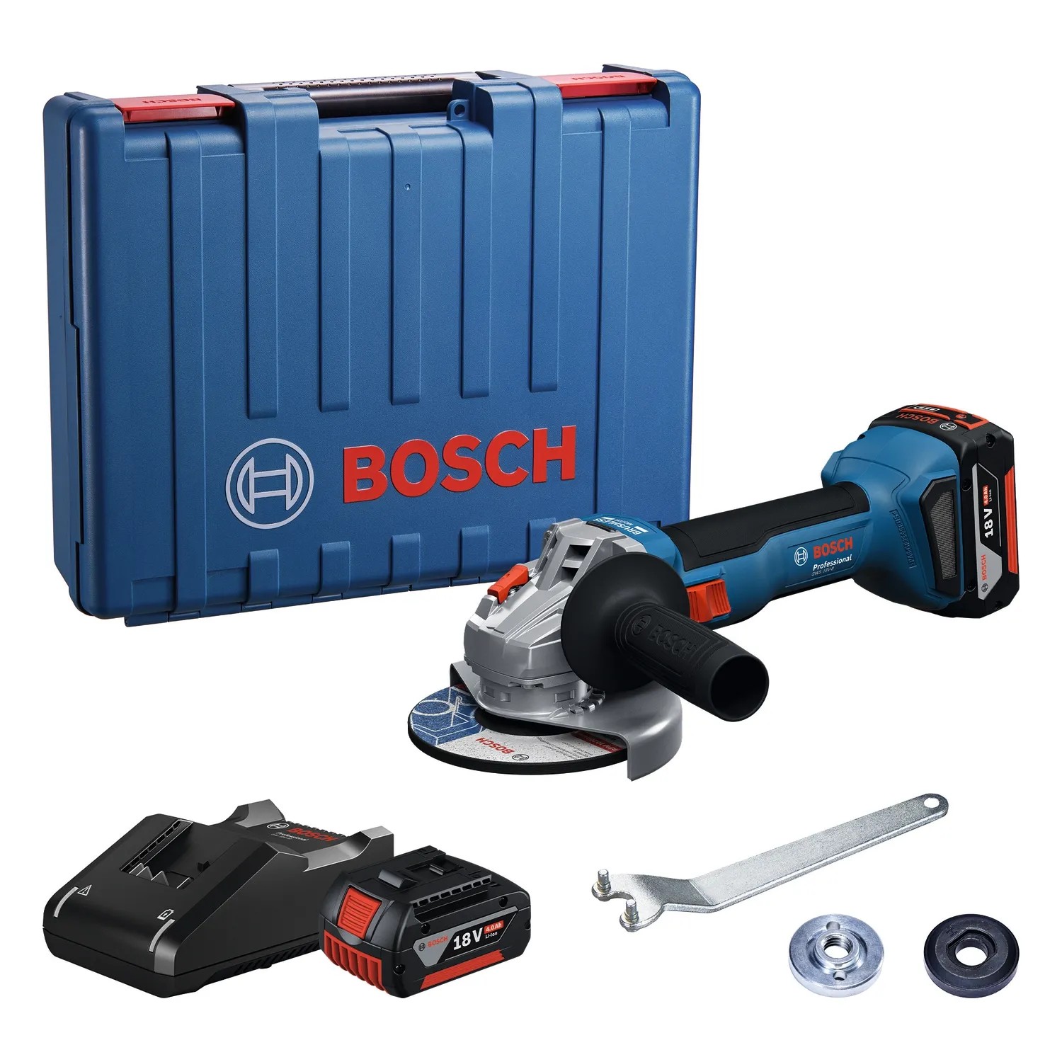 Bosch Professional Akku-Winkelschleifer GWS 18V-8 + GAL in L-Boxx ...