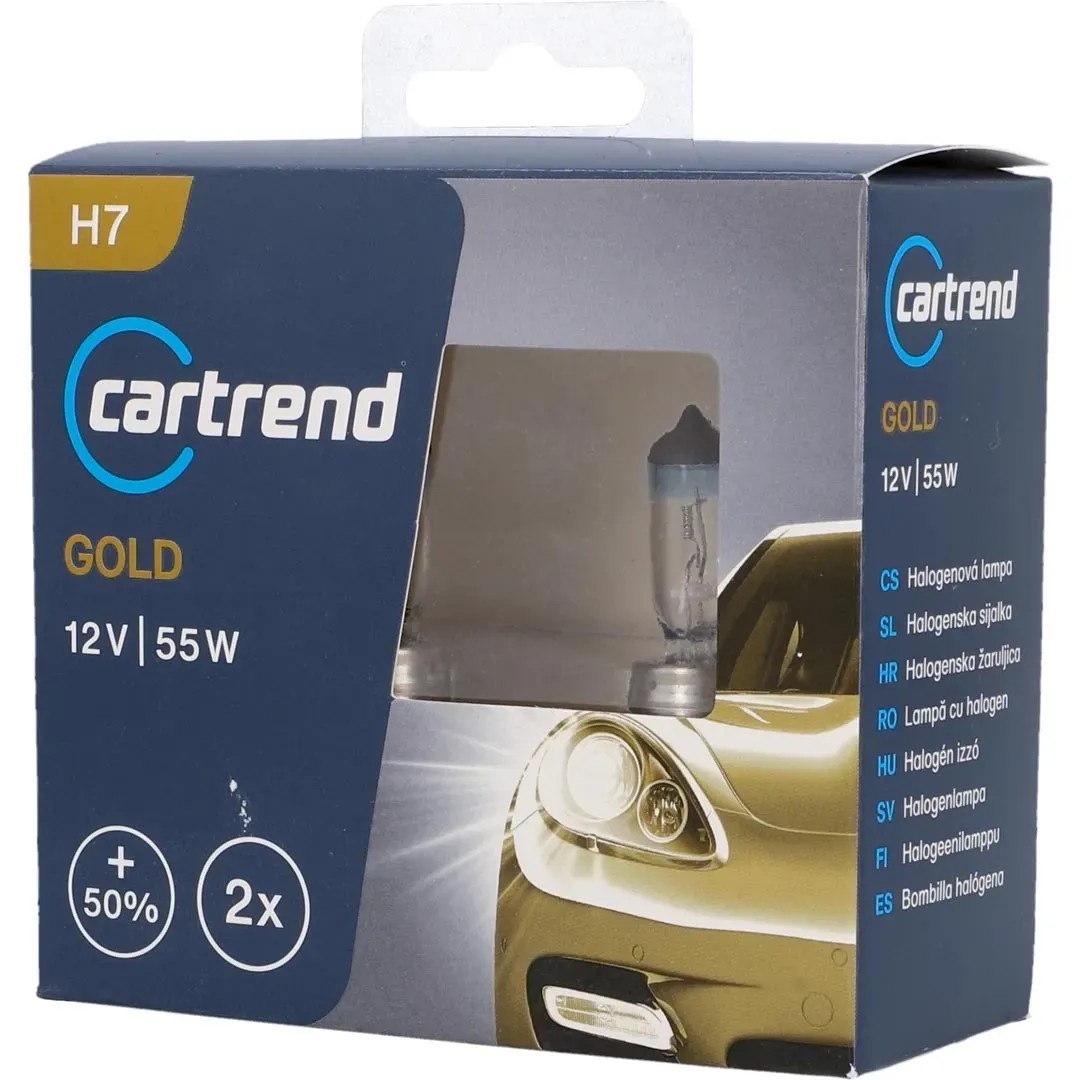 Cartrend H7 Xenon Gold 12V Abblendlicht, Fernlicht und Abbiegelicht ...