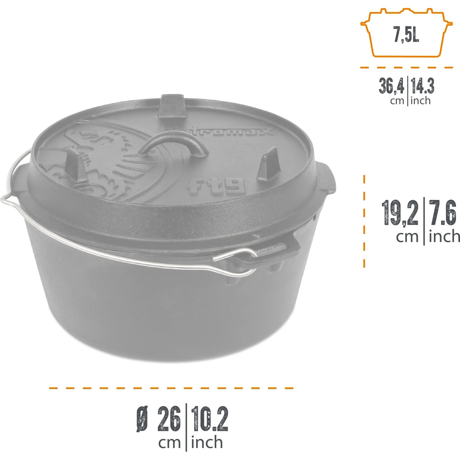 Petromax Dutch Oven Set Planer Boden 4-teilig 7,5 l kaufen bei OBI