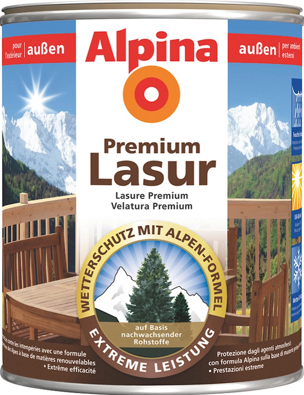 Alpina Premium Lasur Palisander 750 ml kaufen bei OBI