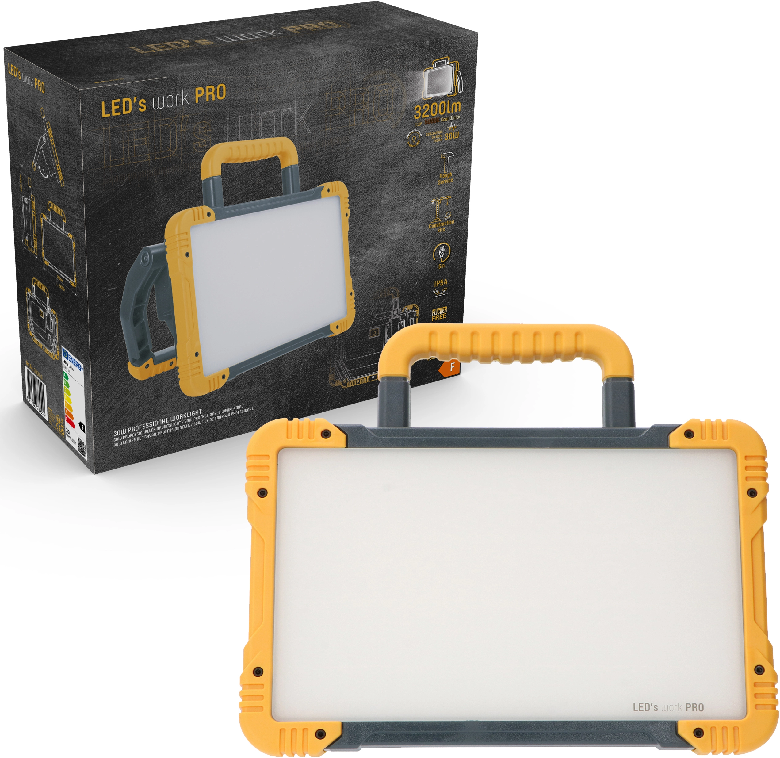 LED-Arbeitsleuchte 30 W 3200 lm 5000 K IP54 baustellentauglich kaufen bei OBI