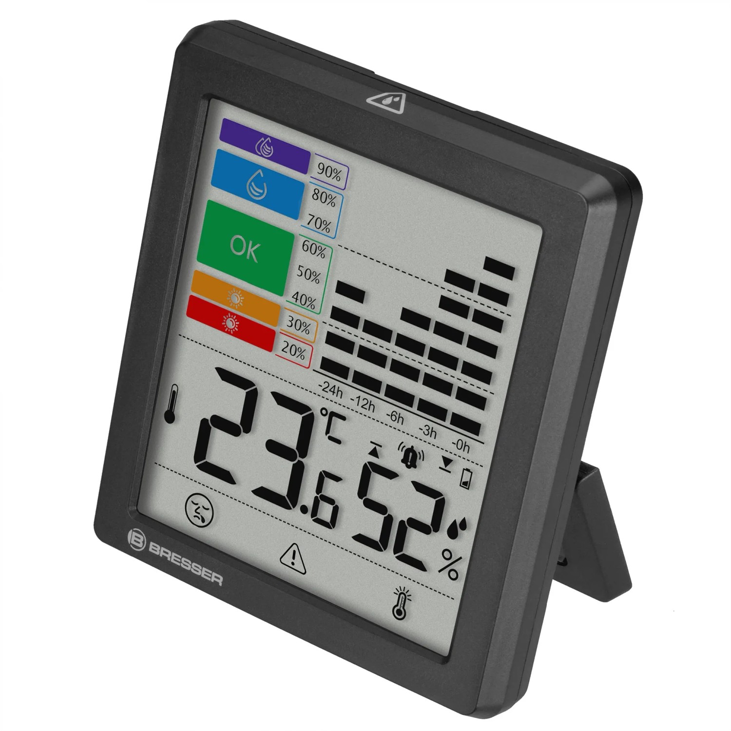 Bresser Thermo-Hygrometer mit Schimmelalarm Schwarz kaufen bei OBI