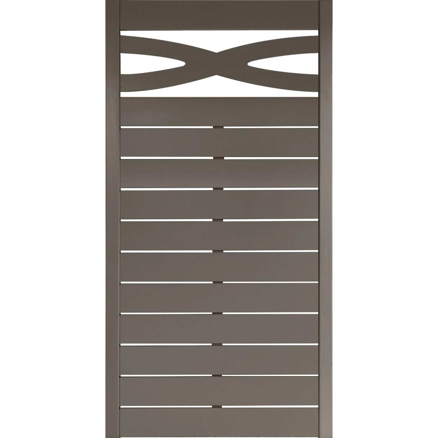 Zaunelement Geneva LS Gerade 180 cm x 90 cm Grau kaufen bei OBI