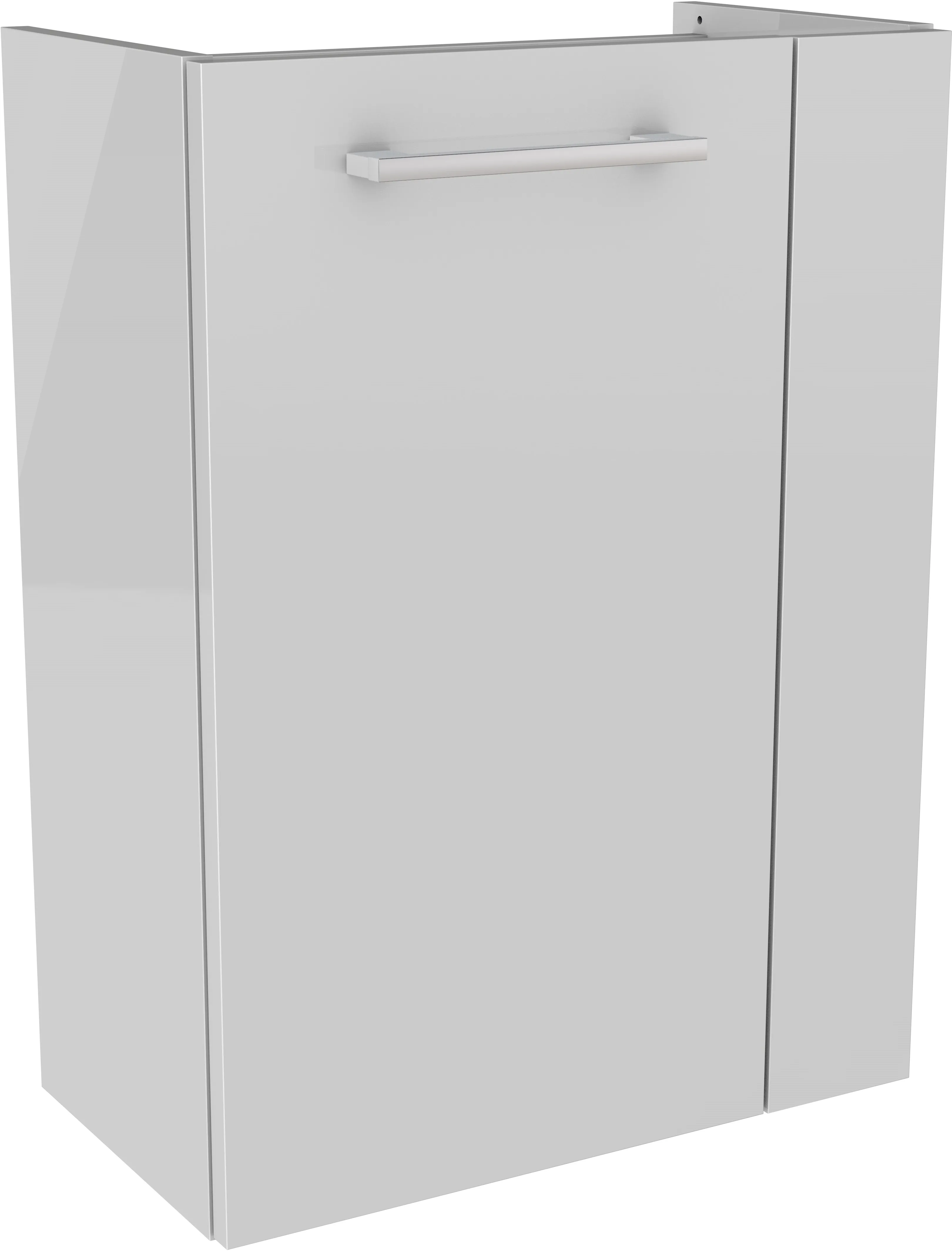 Fackelmann Waschbeckenunterschrank 44 cm Lino Weiß Mini Anschlag links ...
