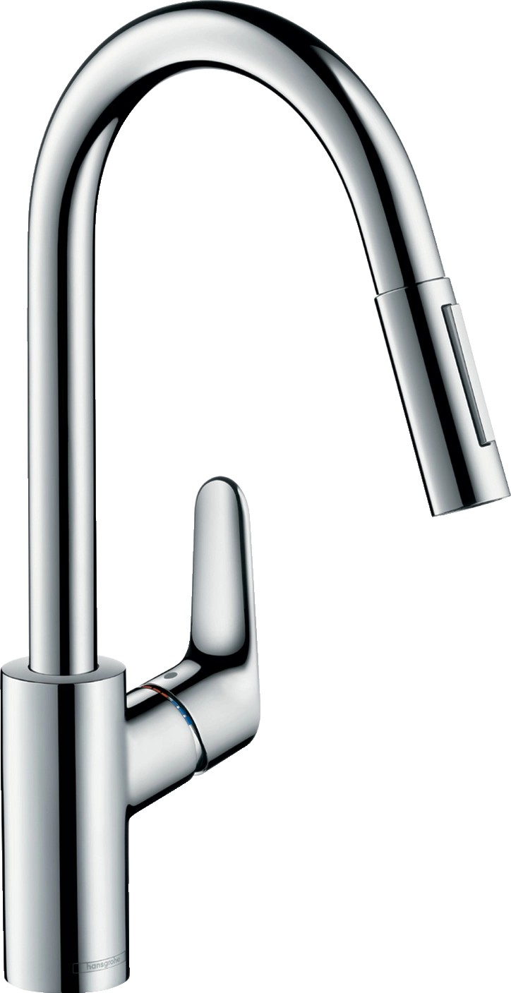 Hansgrohe Einhebel-Küchenmischer mit Ausziehbrause M4116-H240 Chrom ...