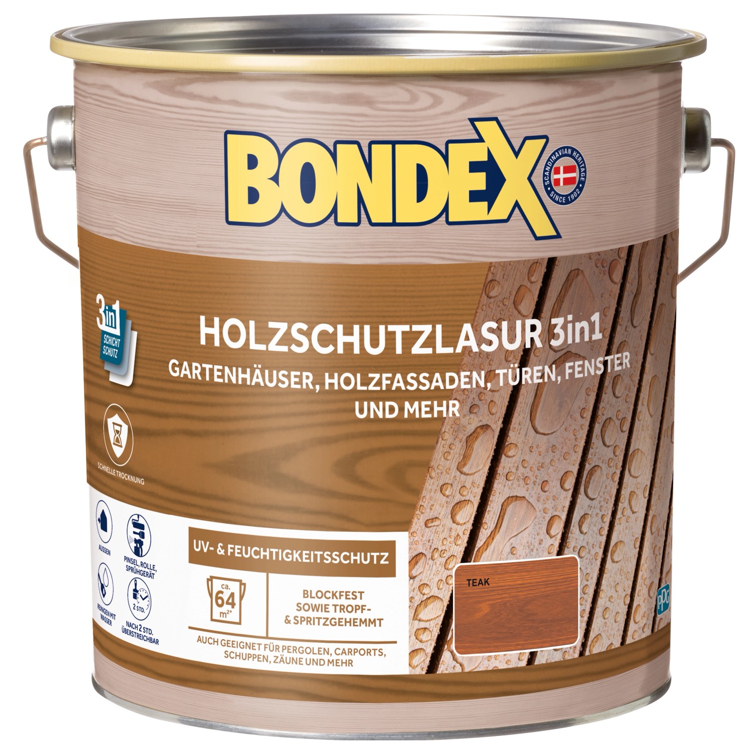 Bondex Holzschutzlasur 3 in 1 Eiche Hell 4 l kaufen bei OBI