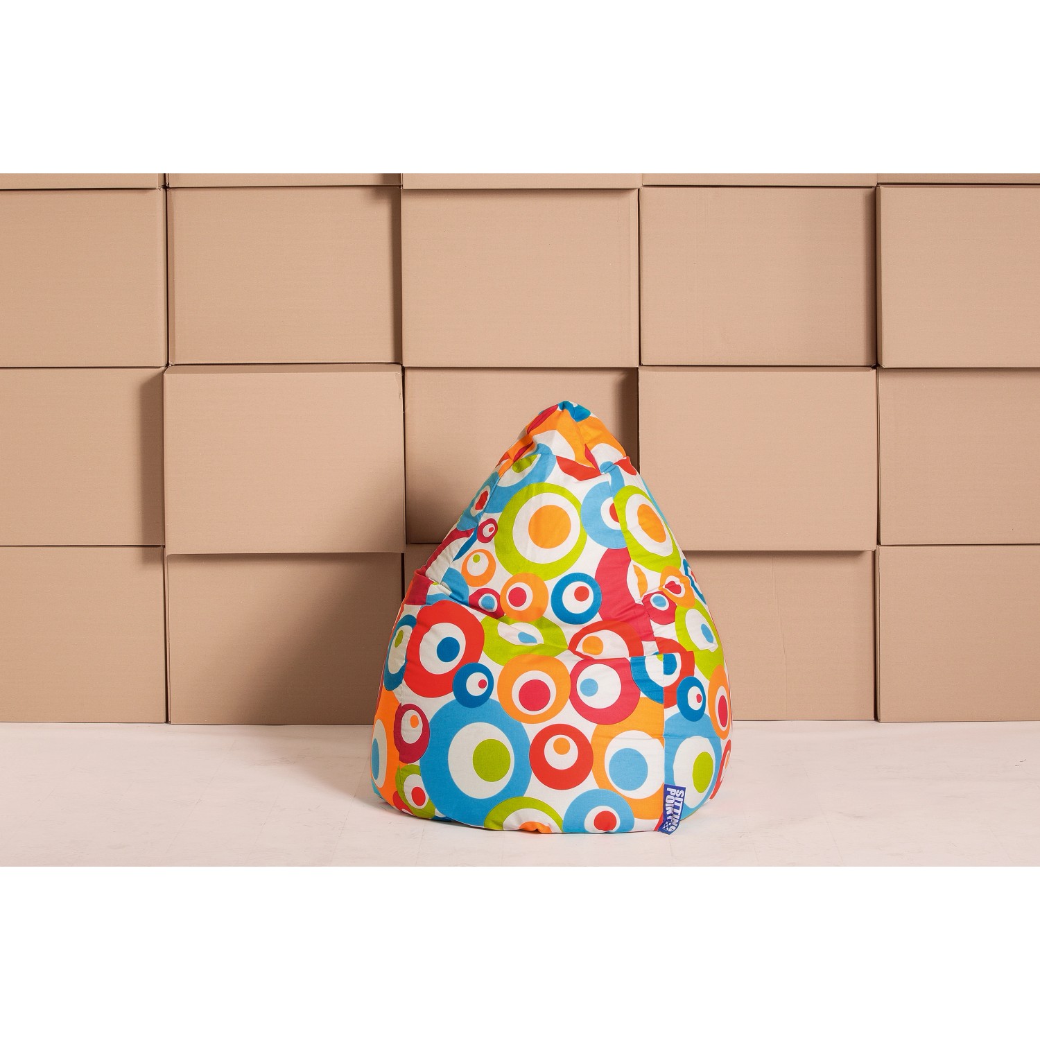 Sitting Point Sitzsack BeanBag Malibu 120 l Orange Bunt kaufen bei OBI