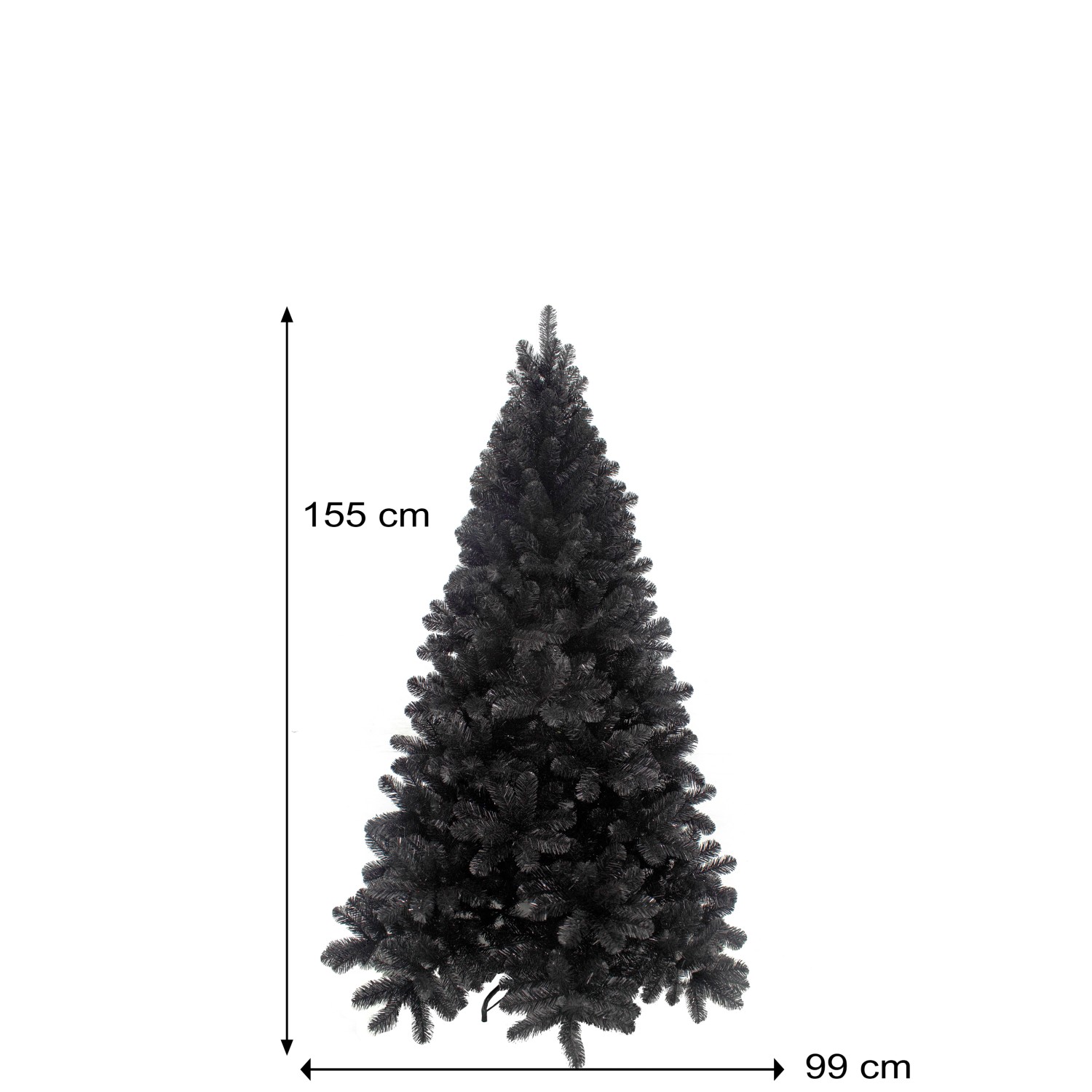 Triumph Tree Weihnachtsbaum Tuscan 155 cm x Ø 99 cm Schwarz kaufen bei OBI
