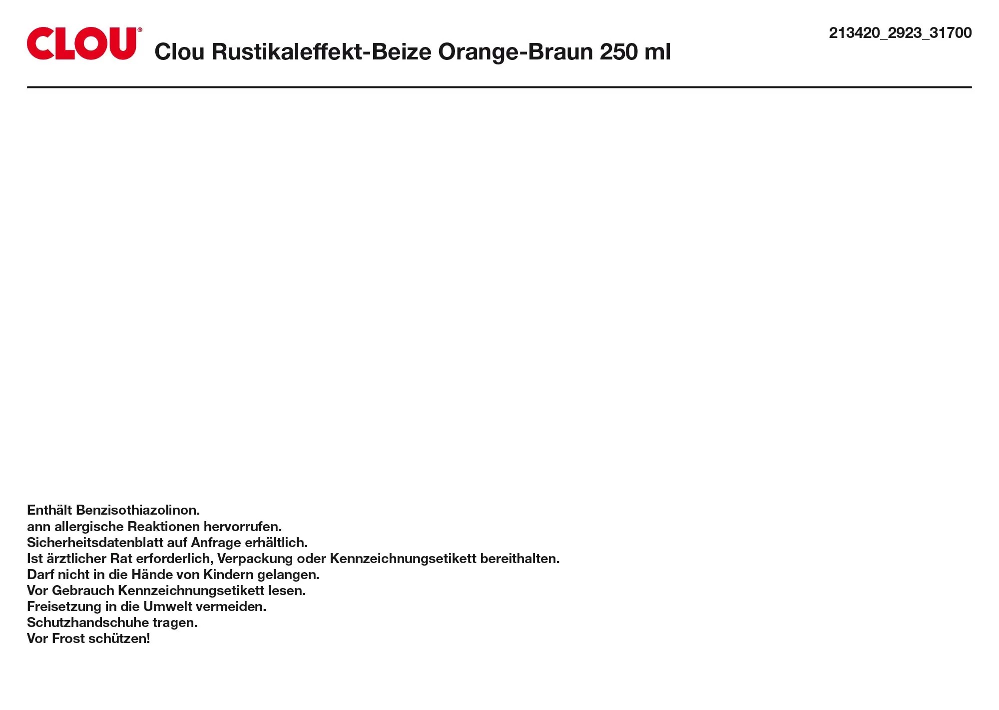 Clou Rustikaleffekt-Beize Orange-Braun 250 ml kaufen bei OBI