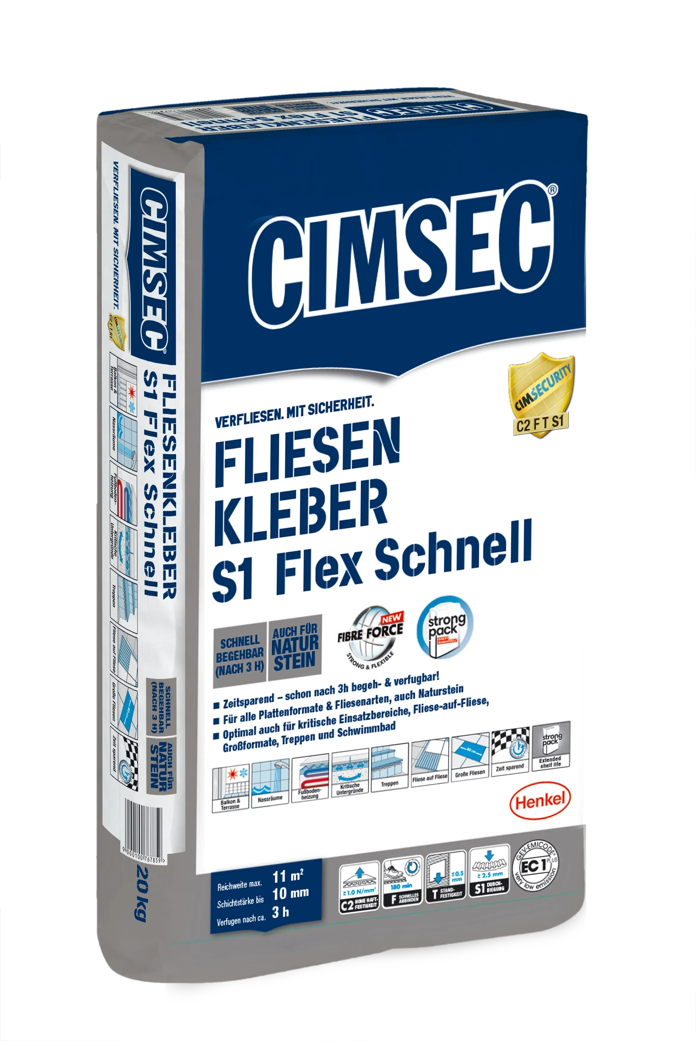Cimsec Fliesenkleber S1 Flex Schnell 20 kg kaufen bei OBI