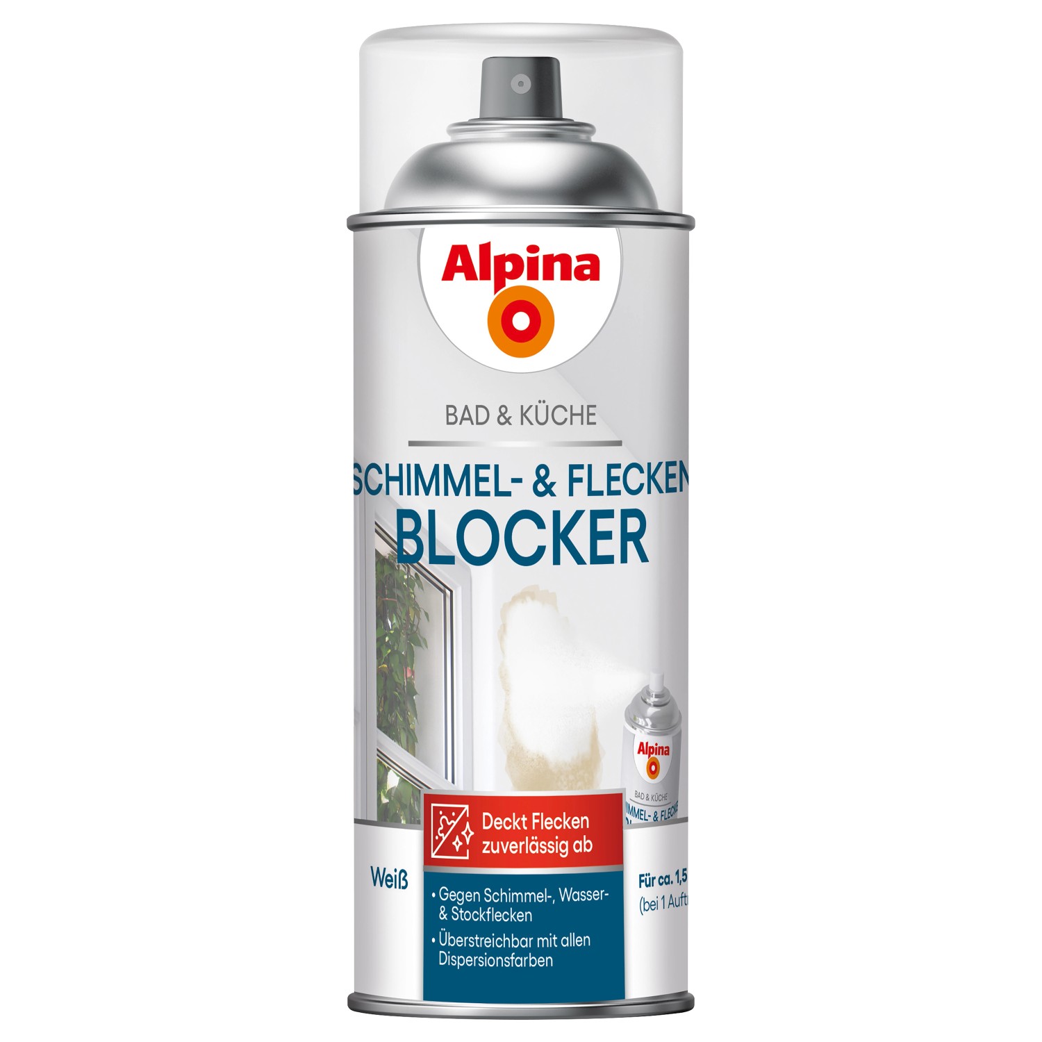 Alpina Schimmel- und Flecken-Blocker Spray Bad & Küche Weiß 400 ml kaufen bei OBI