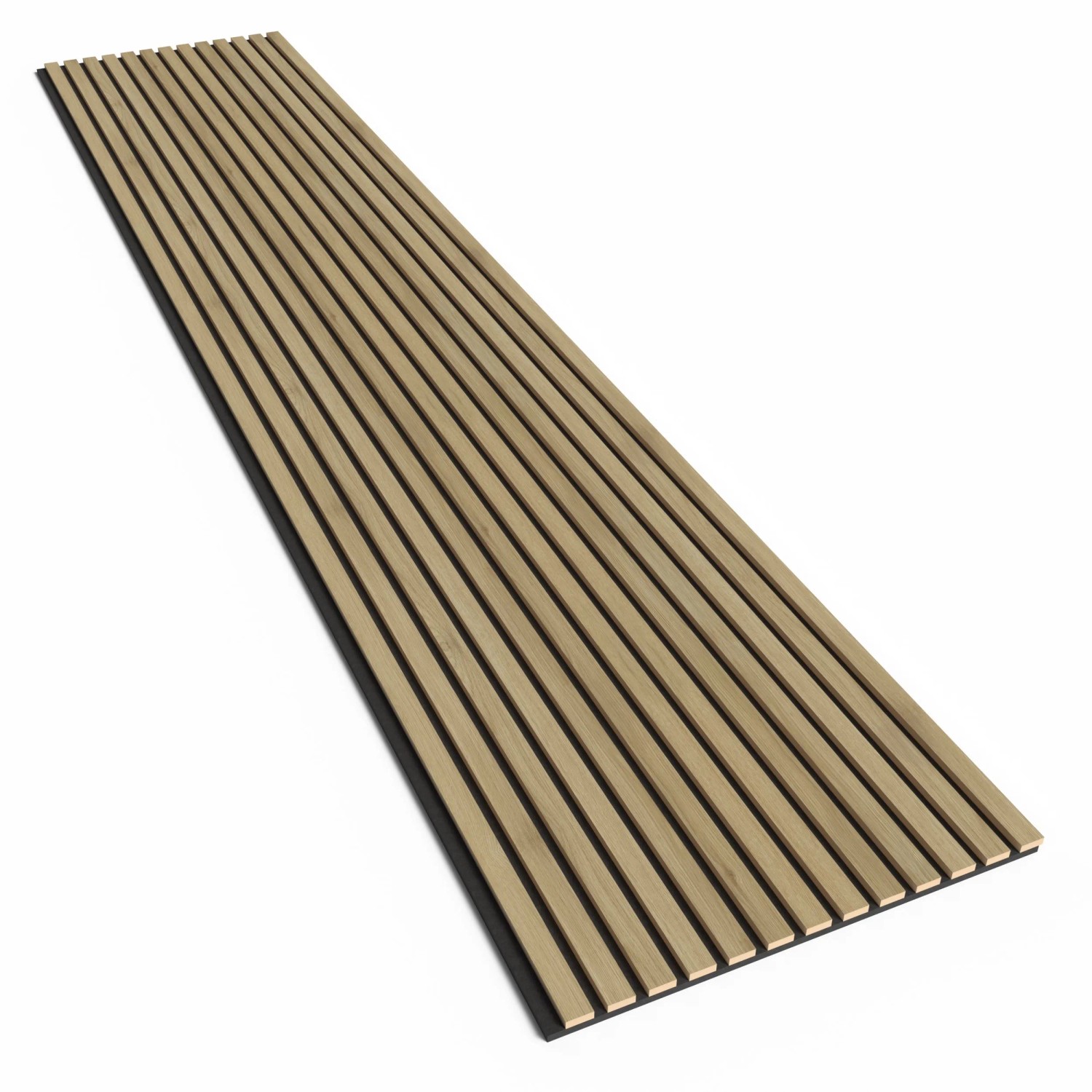Denpanels Akustikpaneel Acu-Line Melamin Eiche dunkel, Filz schwarz ...