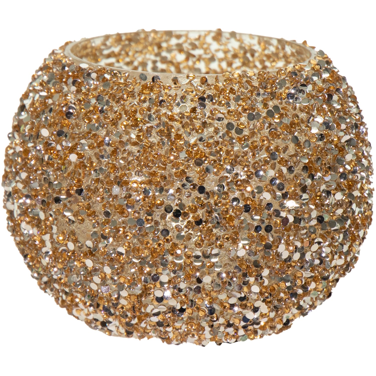 Mega Collections Pflanzgefäß Strass Ø 13,5 cm x 10 cm Gold kaufen bei OBI
