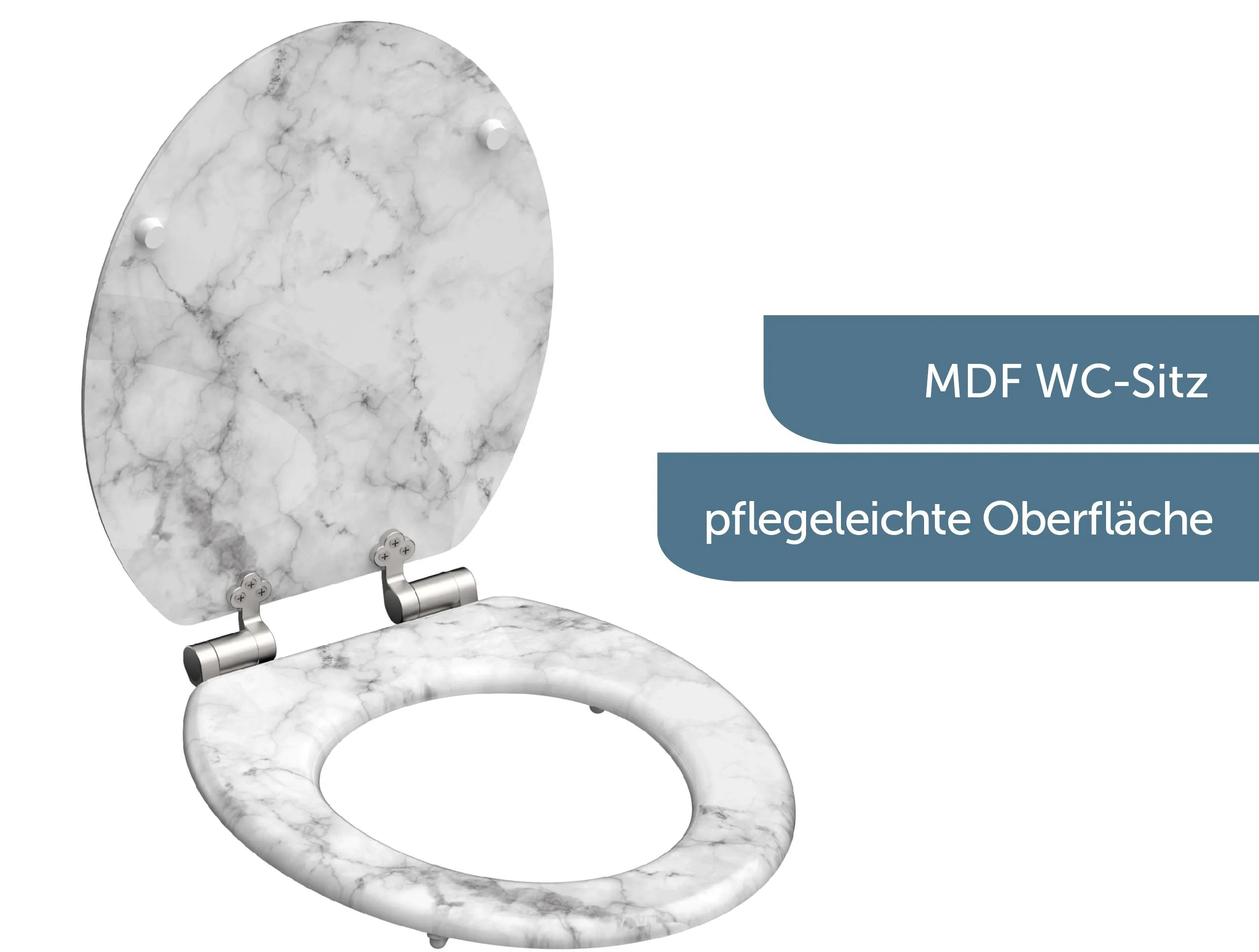 Schütte WC-Sitz MDF Marmor Stone mit doppelter Absenkautomatik kaufen ...
