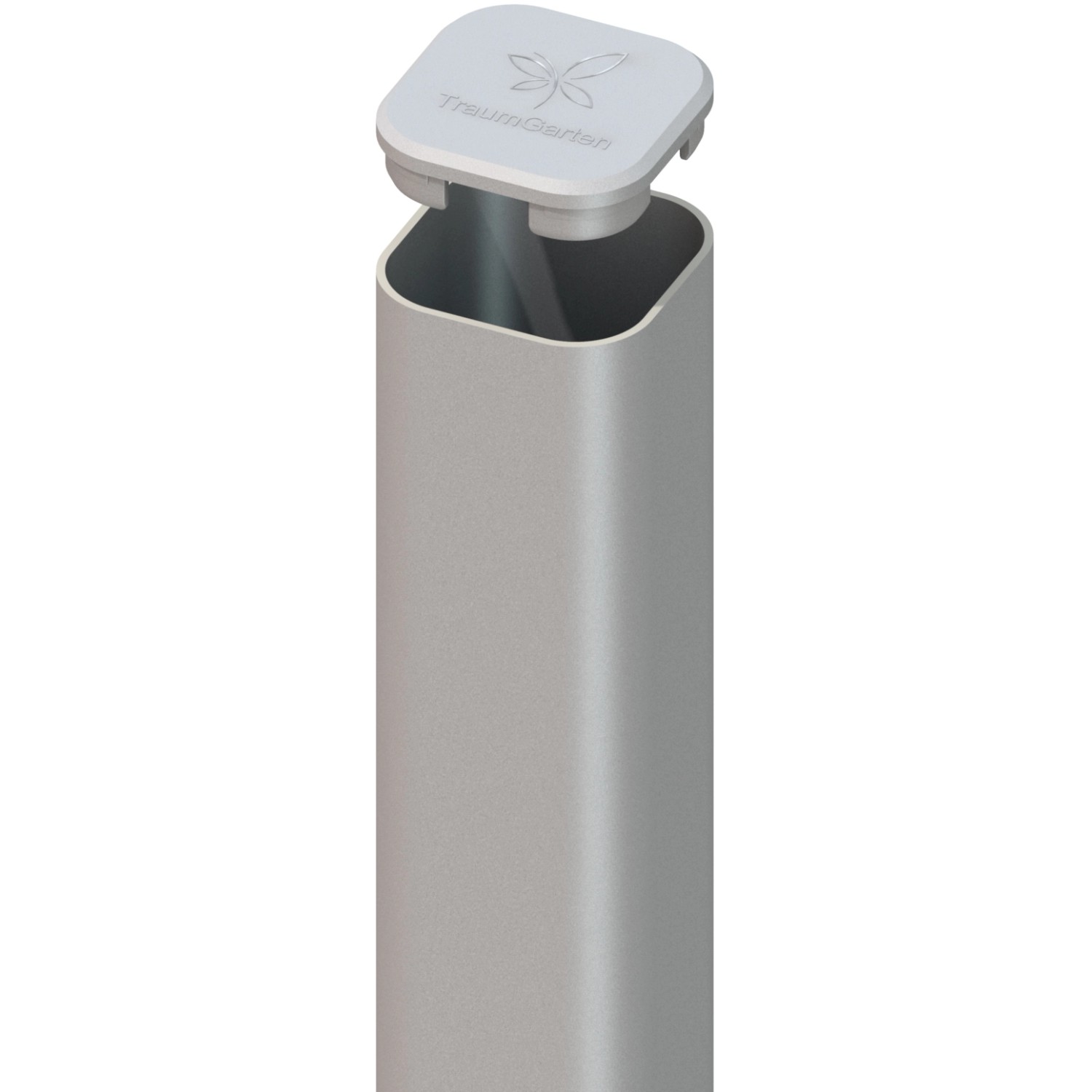 Zaun Zubehör Metallpfosten Silber Erdverbau 7 cm x 7 cm x 240 cm kaufen ...