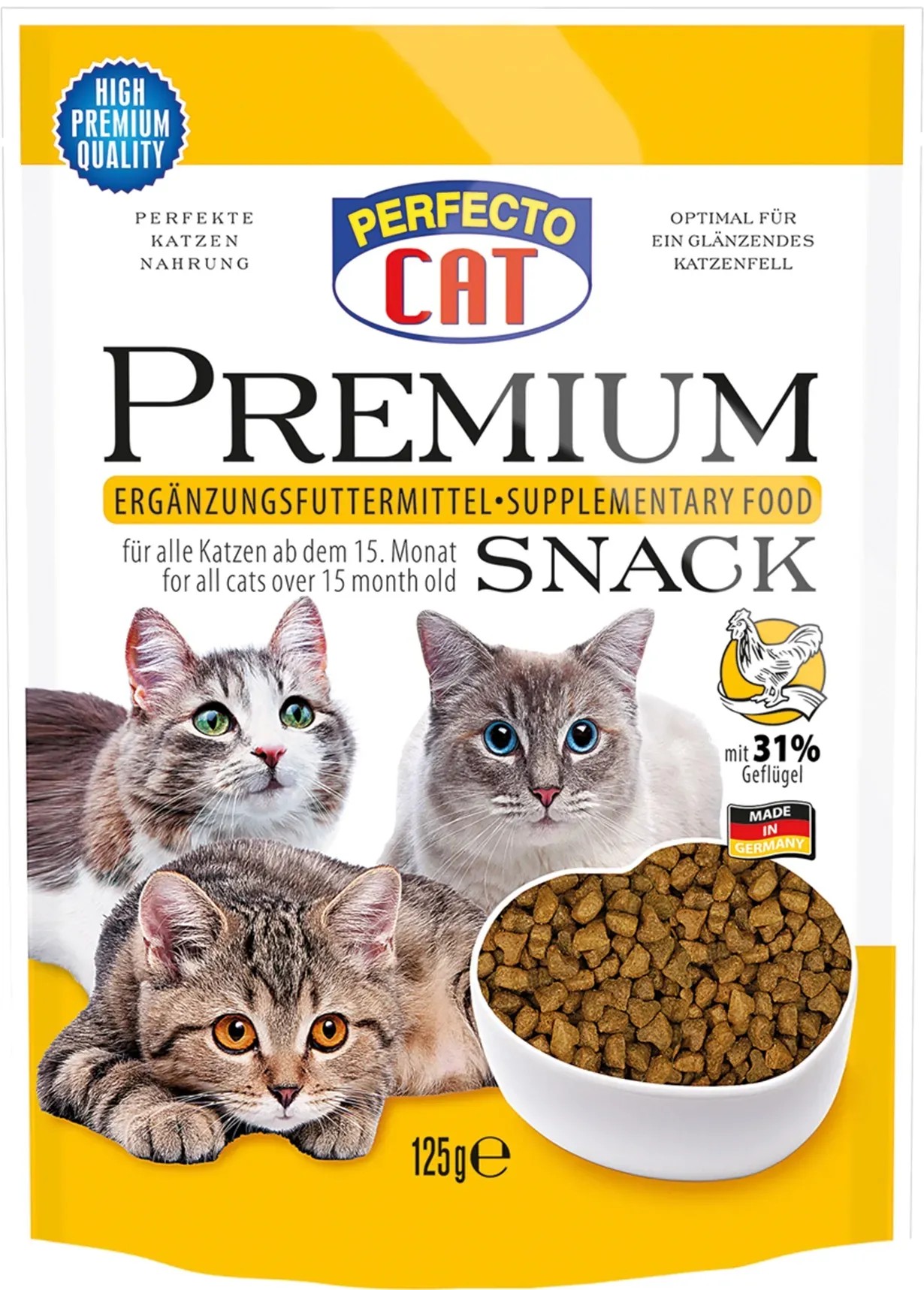 Perfecto Cat Katzensnack Premium Kroketten mit Geflügel 125 g kaufen ...