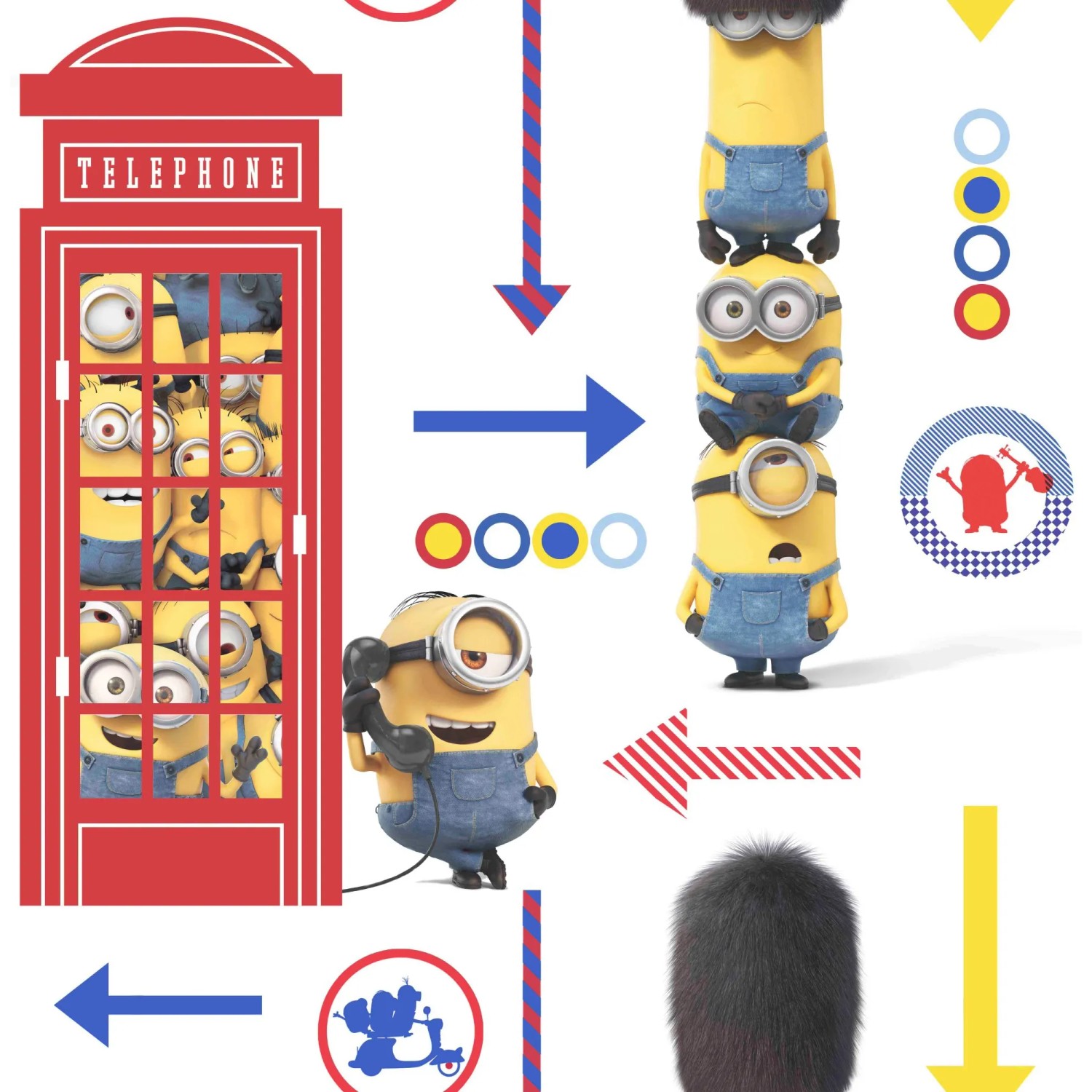 Graham & Brown Tapetenmuster Minions Hello London Mehrfarbig kaufen bei OBI