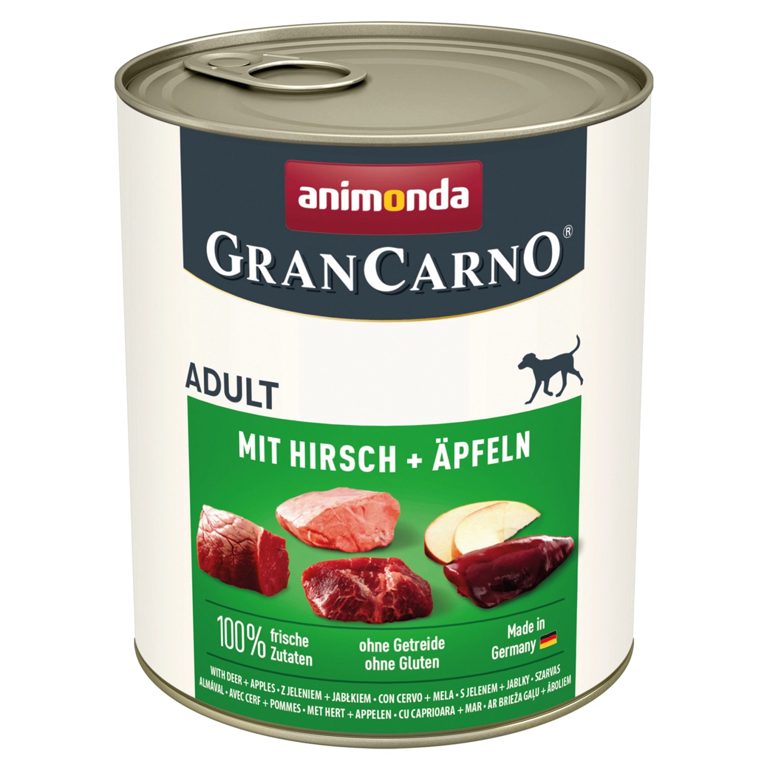 Gran Carno Hunde-Nassfutter Adult mit Hirsch und Äpfeln 800 g kaufen ...