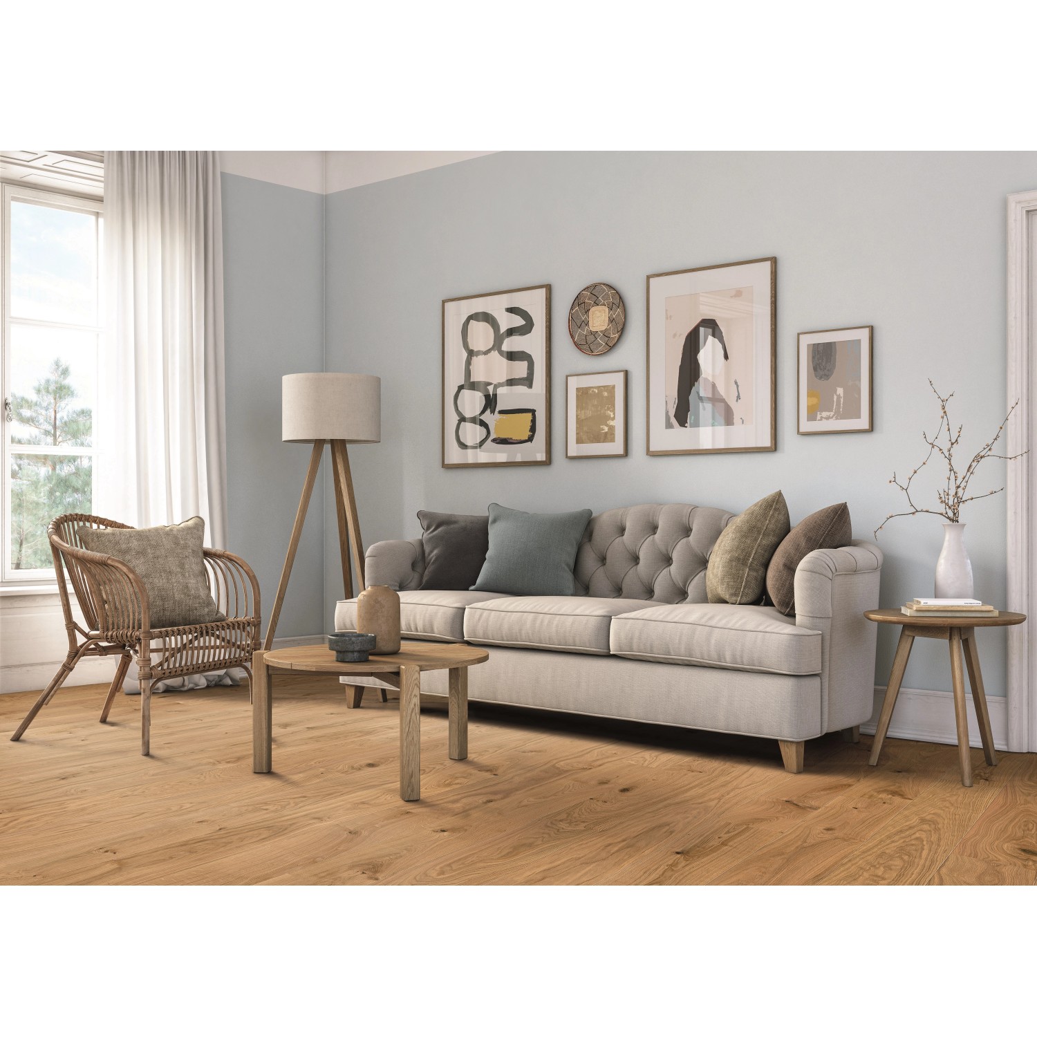 Living by HARO Parkett Landhausdiele 2V Eiche Smart Nat-Öl TopConnect ...