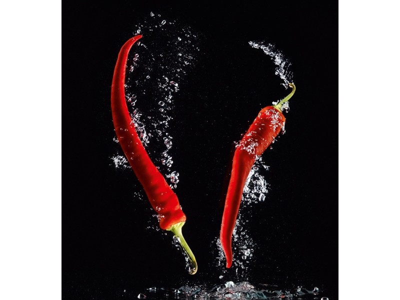 Kitchen Glass Chilli Splash 60 cm x 65 cm kaufen bei OBI